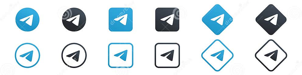 Telegram Logo. Telegram Button. Telegram Icon Editorial Photography ...