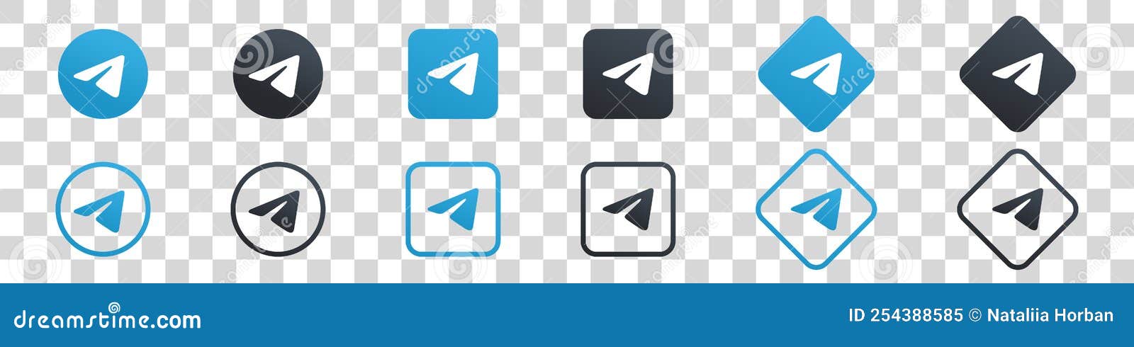 Telegram Logo. Telegram Button. Telegram Icon Editorial Image ...