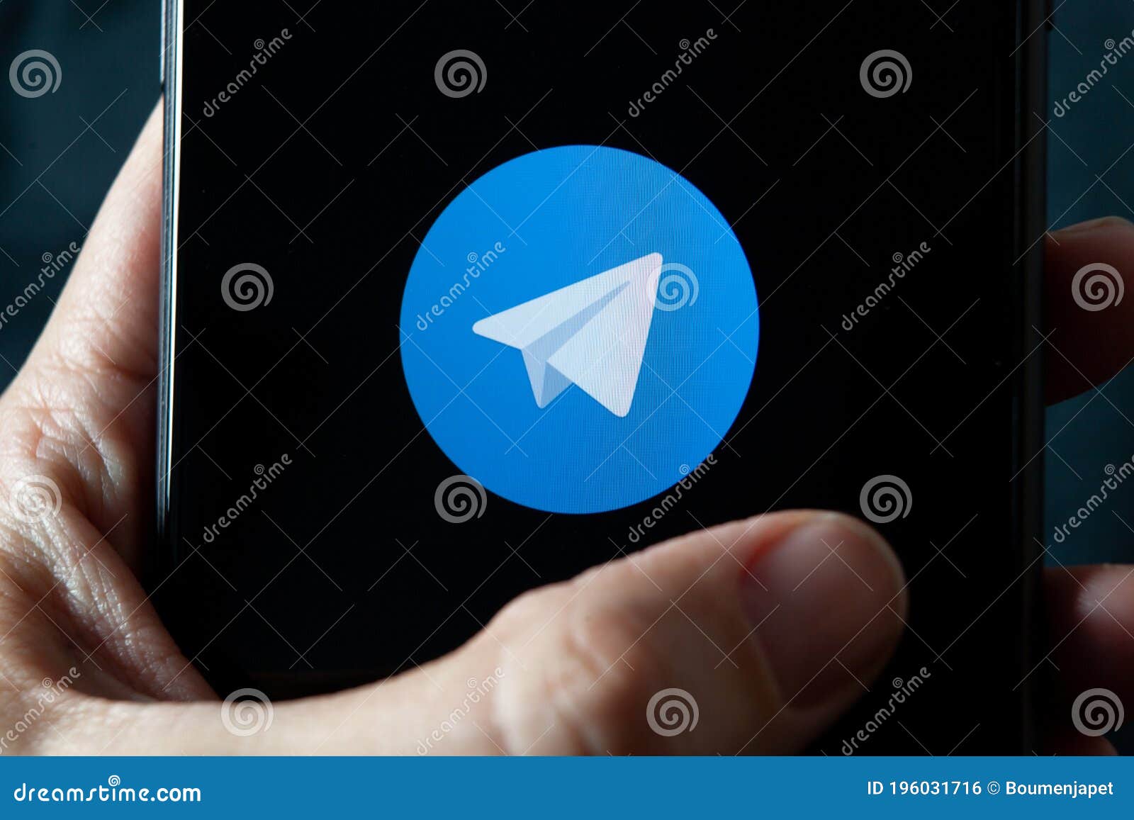 Telegram Messenger App. Smartphone With Telegram Messenger Application ...