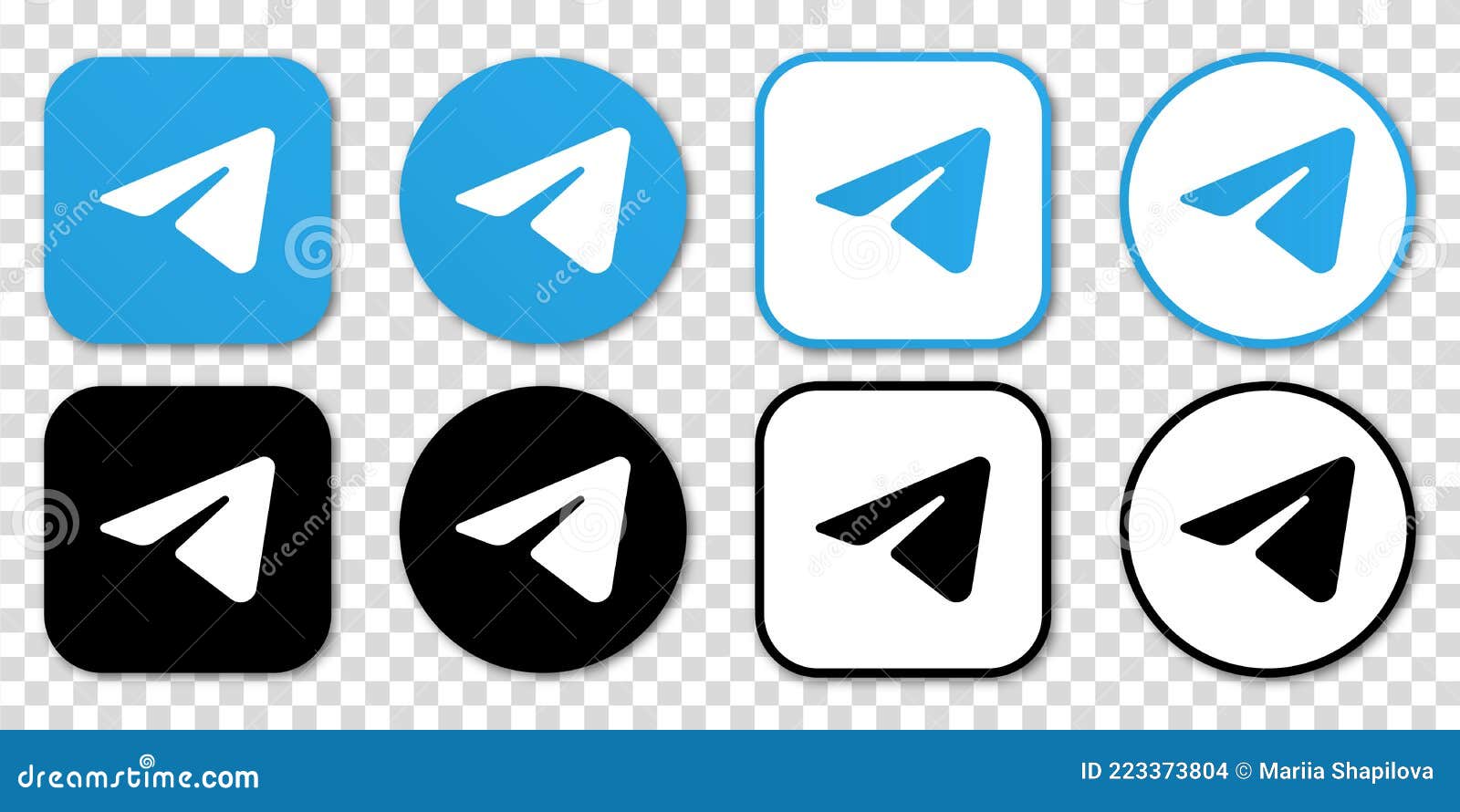 Telegram messenger icon editorial stock image. Illustration of paper ...