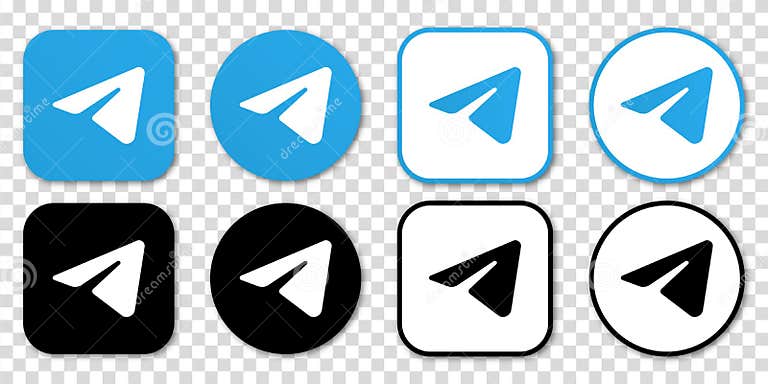 Telegram messenger icon editorial stock image. Illustration of paper ...