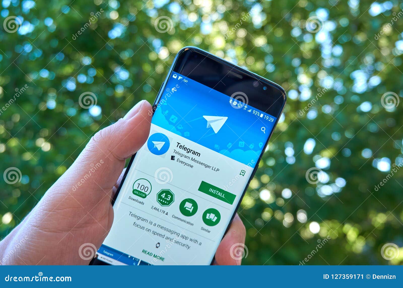 Telegram Mobile App on Samsung S8. Editorial Photo - Image of ...