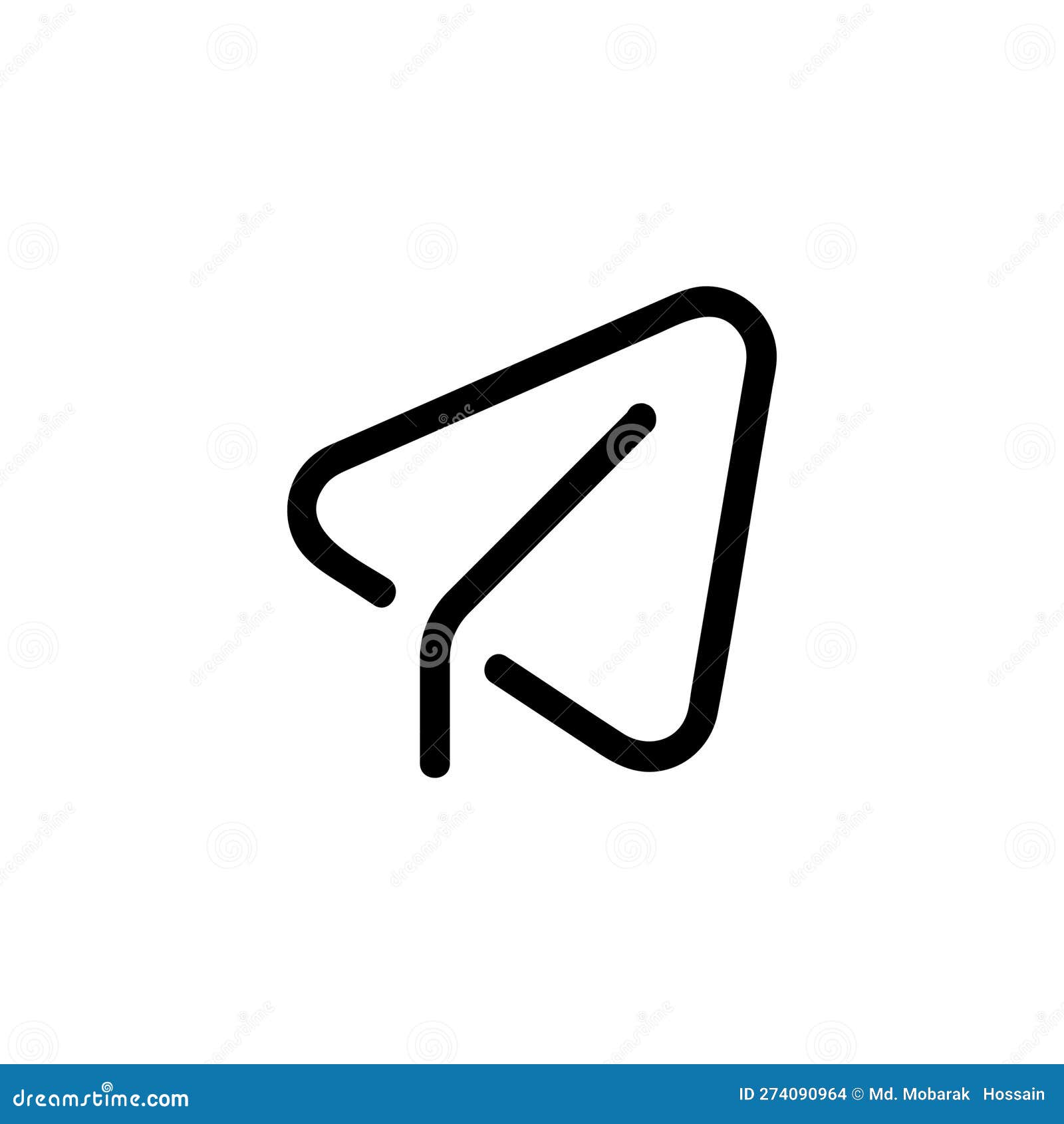 Telegram vector icon. stock vector. Illustration of message - 274090964