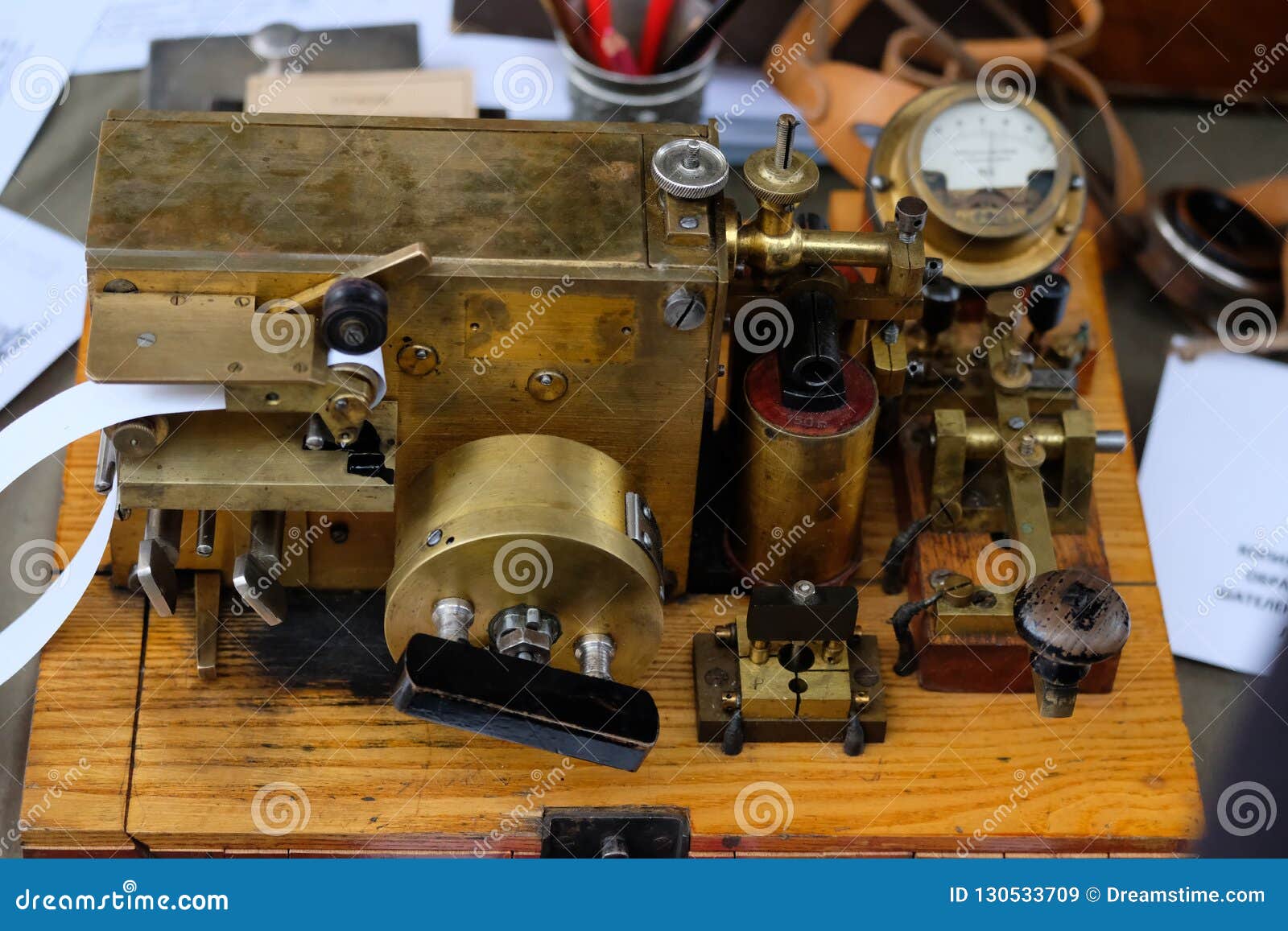 Telegraph of the First World War Stock Image - Image of world, russian ...