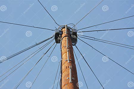 Telegraph Pole stock image. Image of landline, industry - 22960485