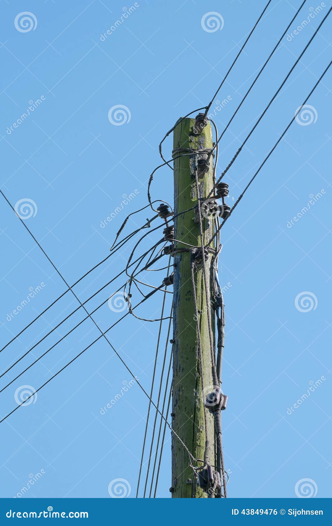 Telegraph pole stock photo. Image of connect, weathered - 43849476