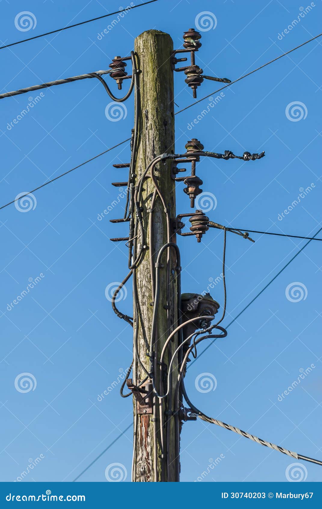 Telegraph Post stock image. Image of pole, cable, communication - 30740203