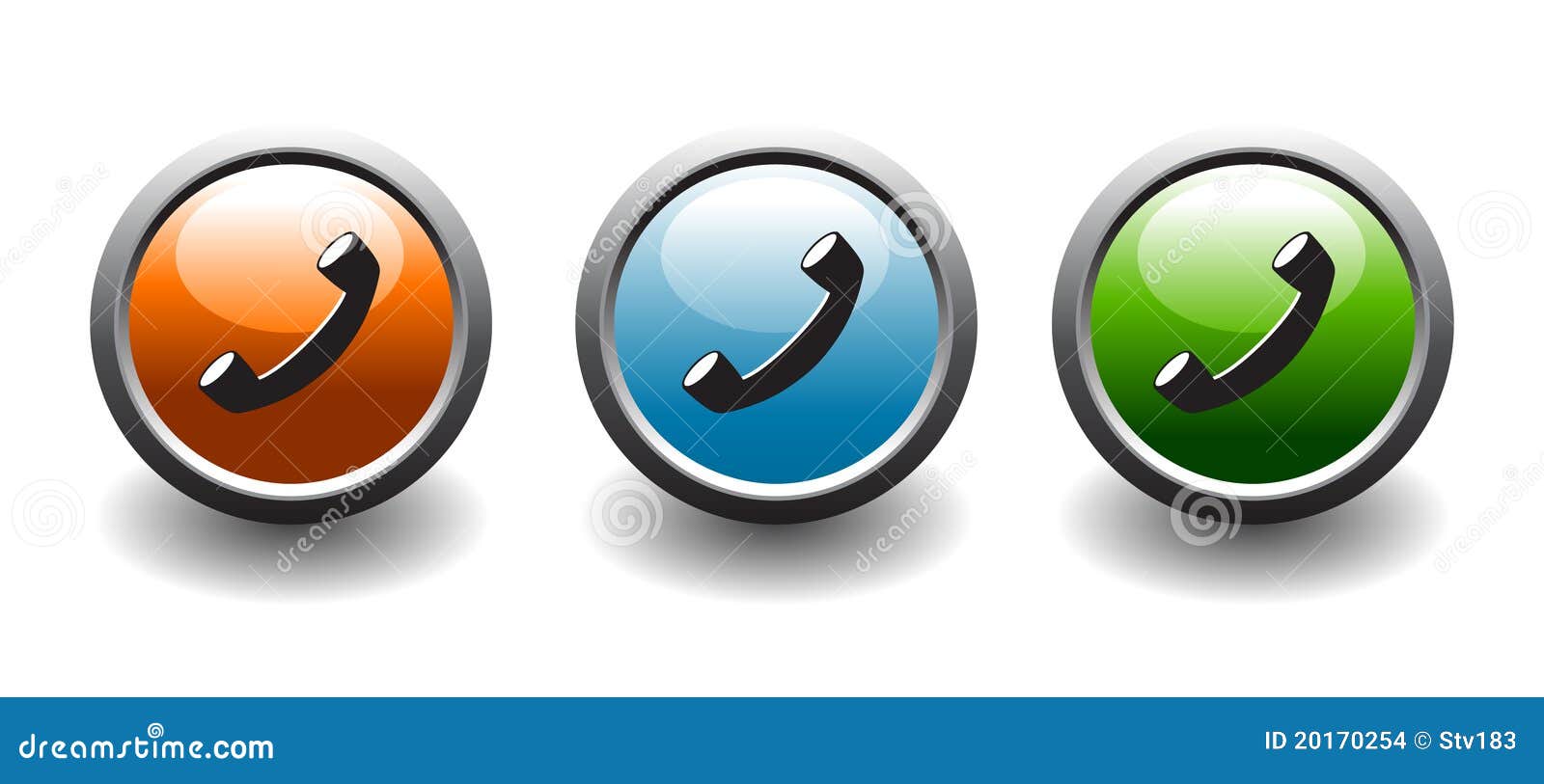 Telehpone button icons stock illustration. Illustration of site - 20170254