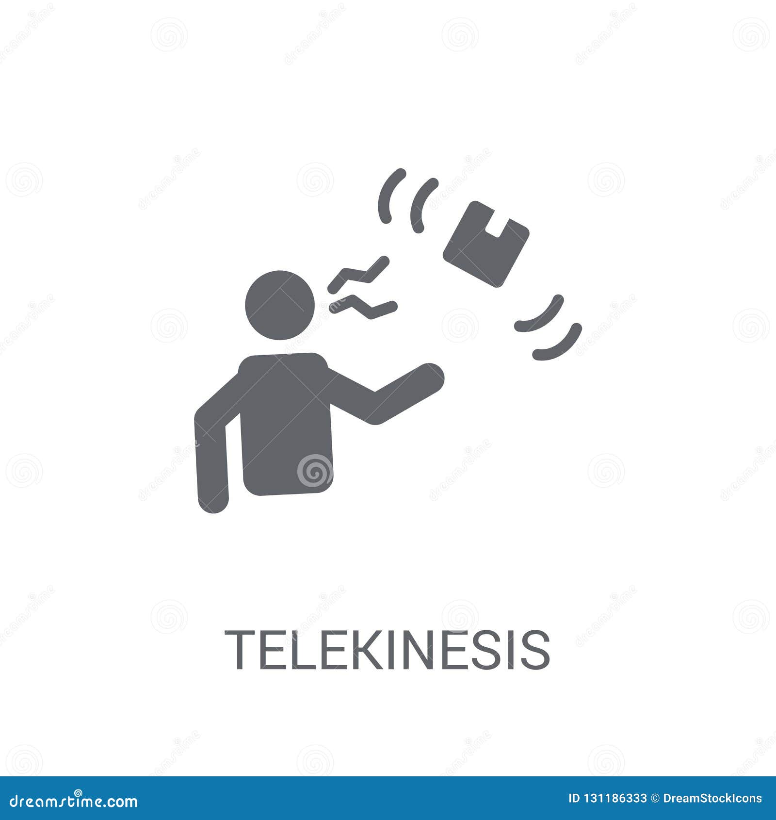 Telekinesis Icon. Trendy Telekinesis Logo Concept On White Background ...