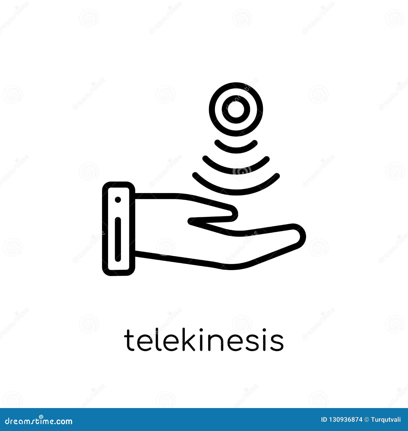 Telekinesis Icon. Trendy Telekinesis Logo Concept On White Background ...