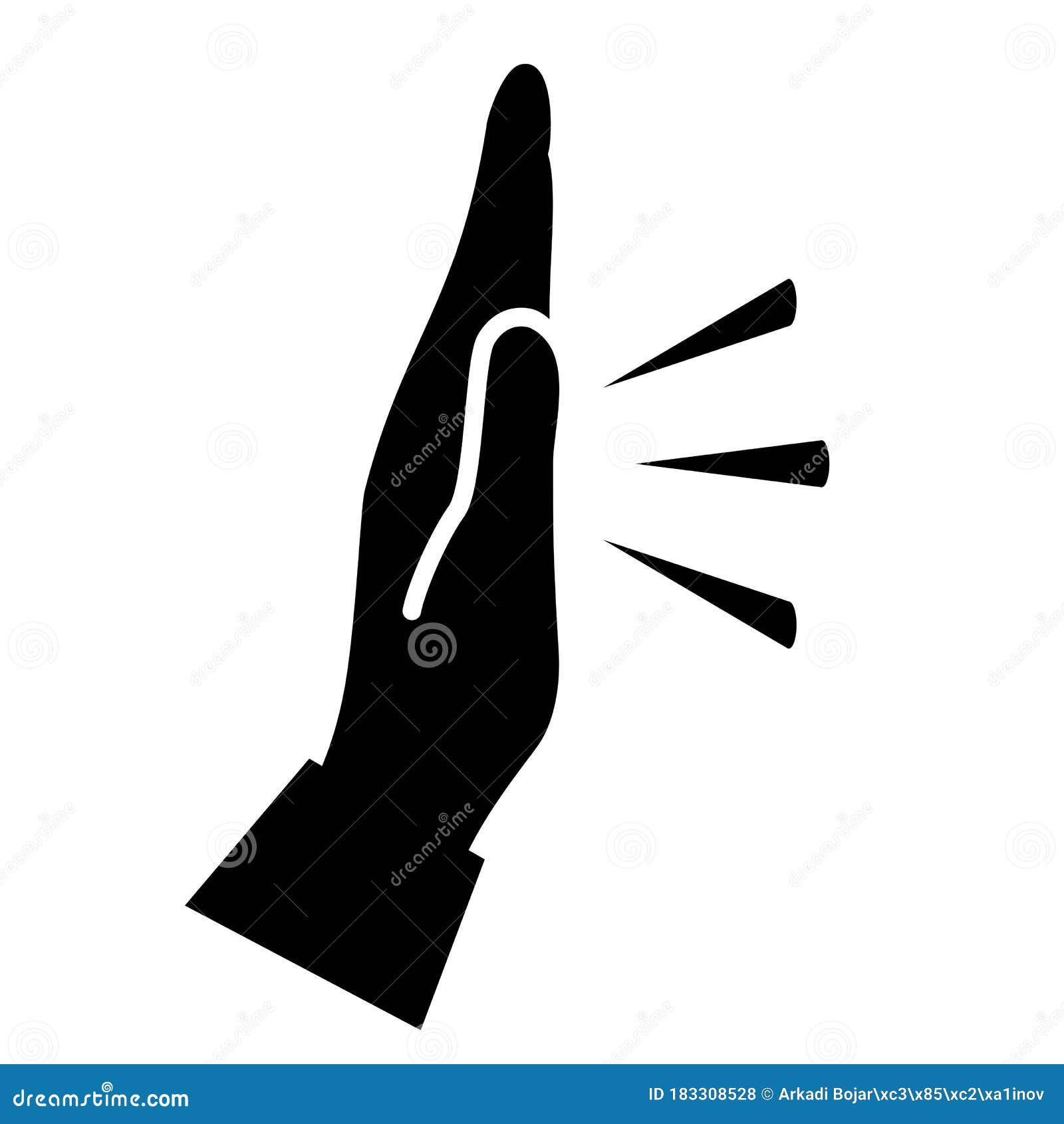 Telekinesis vector icon stock vector. Illustration of ability - 183308528