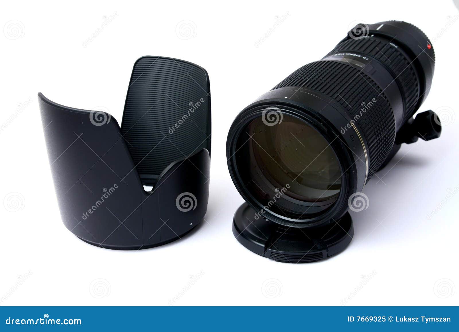 Telelens stock afbeelding. Image of metaal, bajonet, fotografisch - 7669325