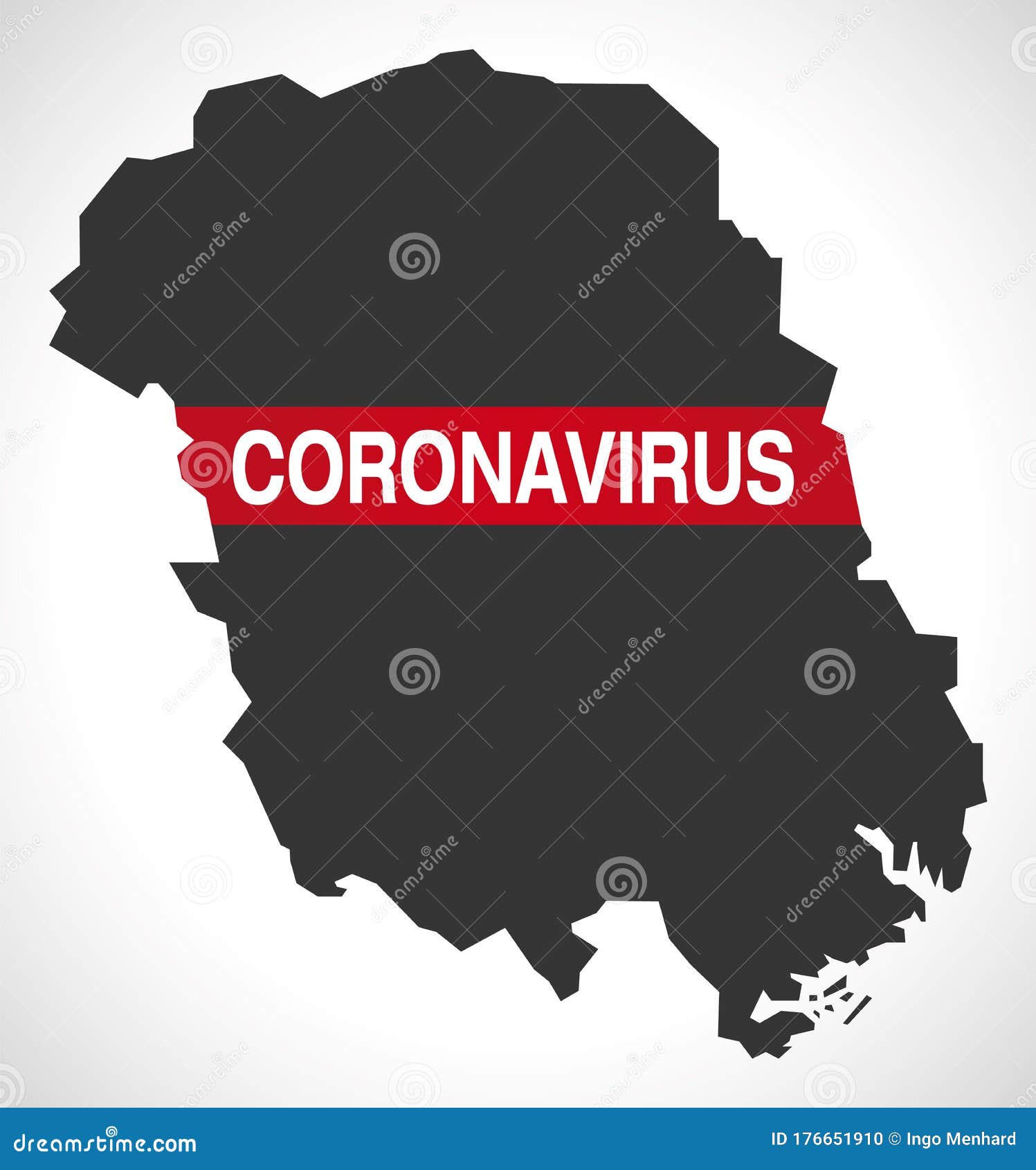 Telemark Norway Outline Map Cartoon Vector | CartoonDealer.com #317467153