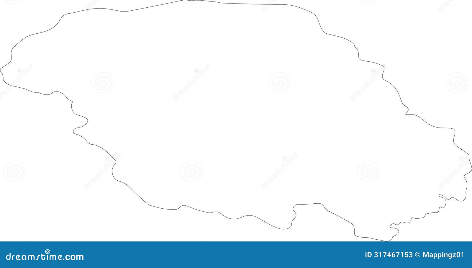 Telemark Norway Outline Map Cartoon Vector | CartoonDealer.com #317467153