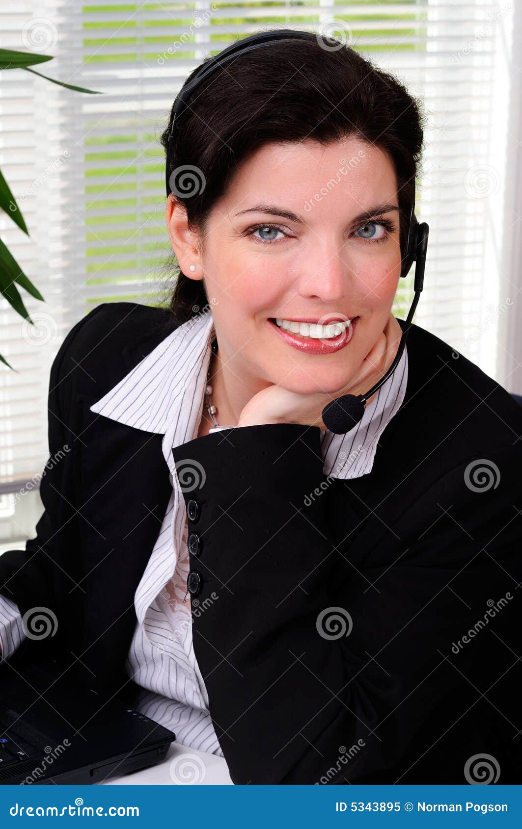 Telemarketing Woman stock image. Image of kind, happy - 5343895