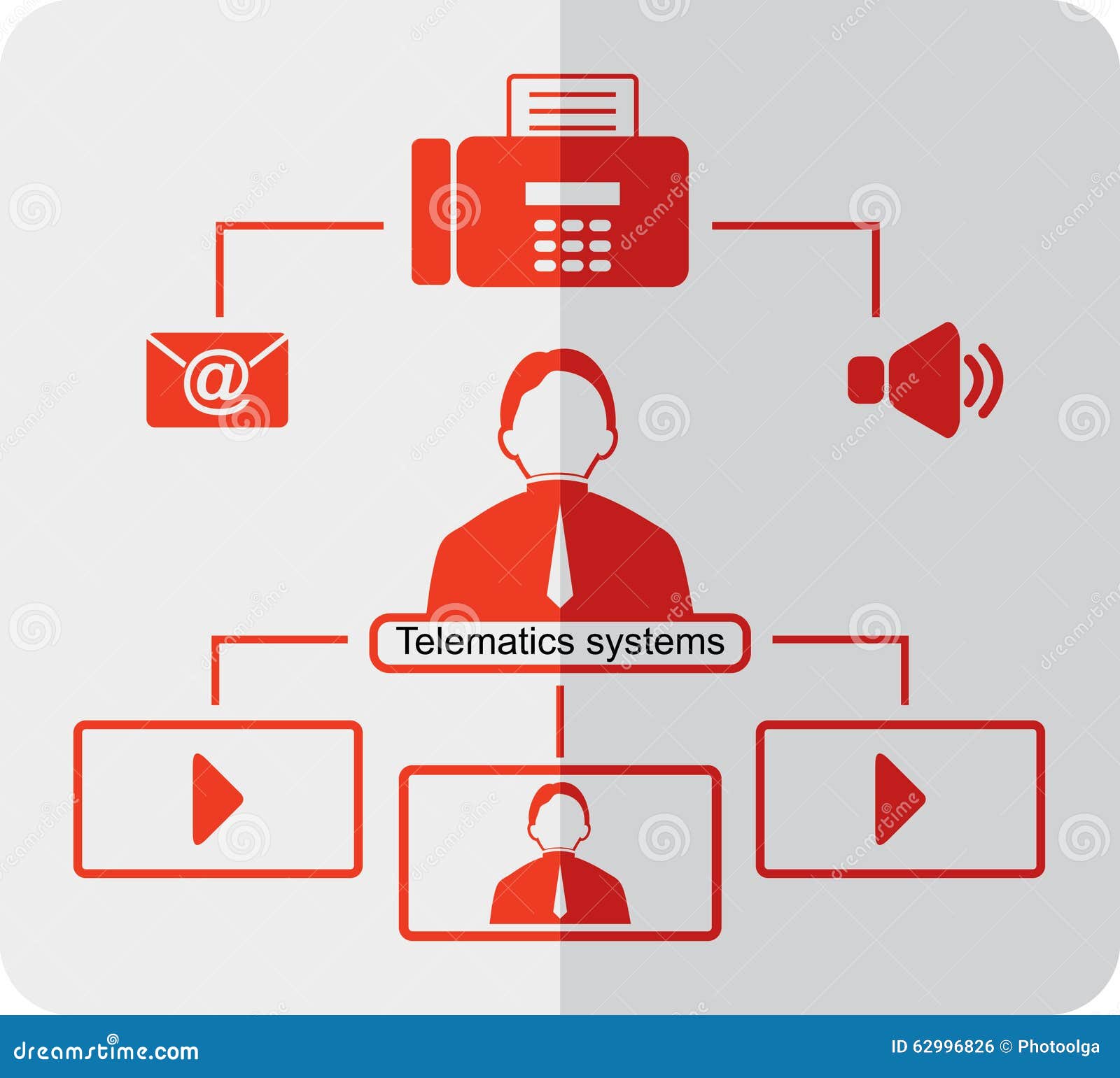 Telematics Icons. Red Logistics Icons Stock Vector - Illustration of ...