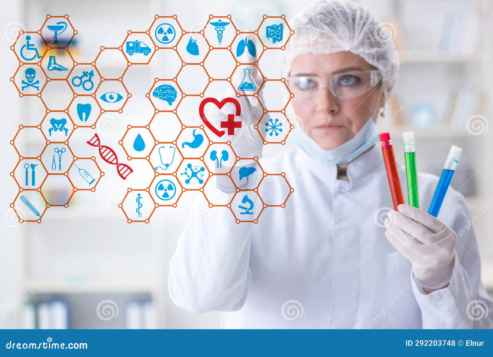 Telemedicine Concept with Medical Elements Stock Photo - Image of ...