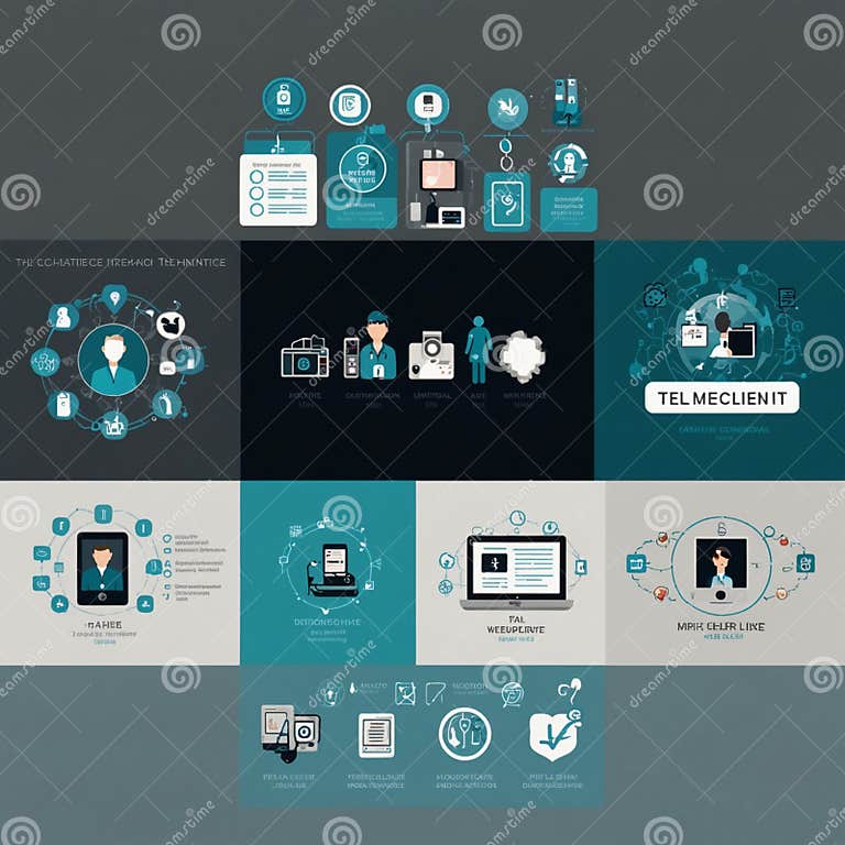 Telemedicine Header Banner for Web - Icon Set with Telehealth, Ehr, Phr ... Telemedicine Header Banner for Web - Icon Set with Telehealth, Ehr, Phr ...
