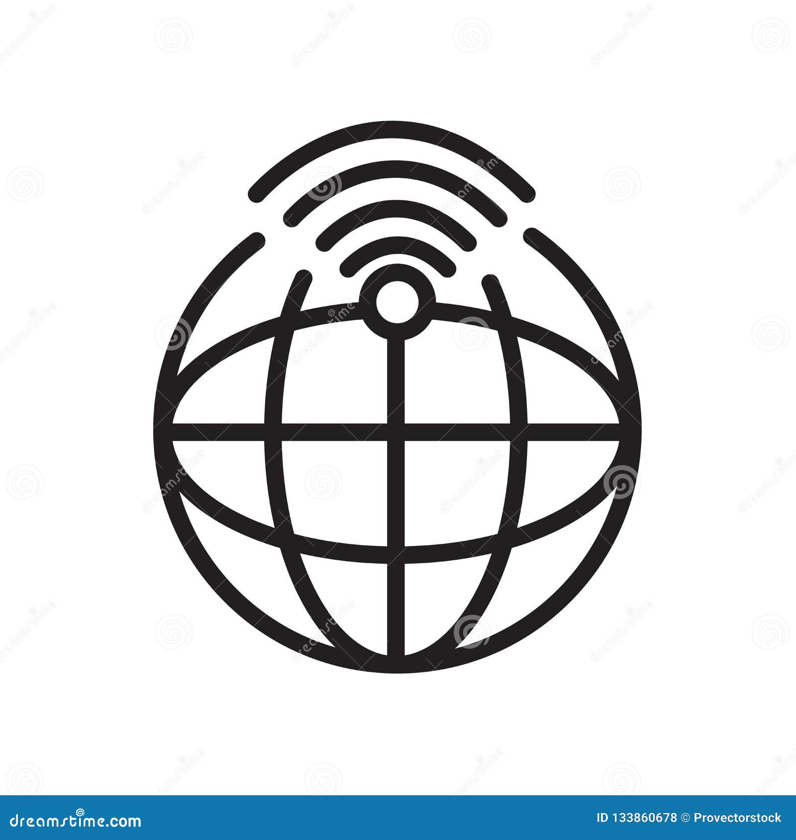 Telemetry Icon Isolated on White Background Stock Vector - Illustration ...