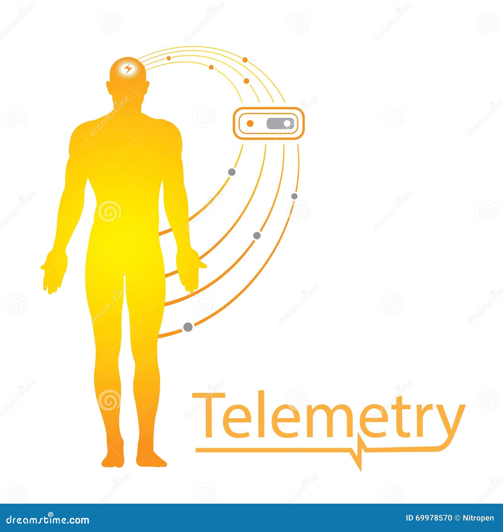 Telemetry Test logo icon stock vector. Illustration of cardiograph ...