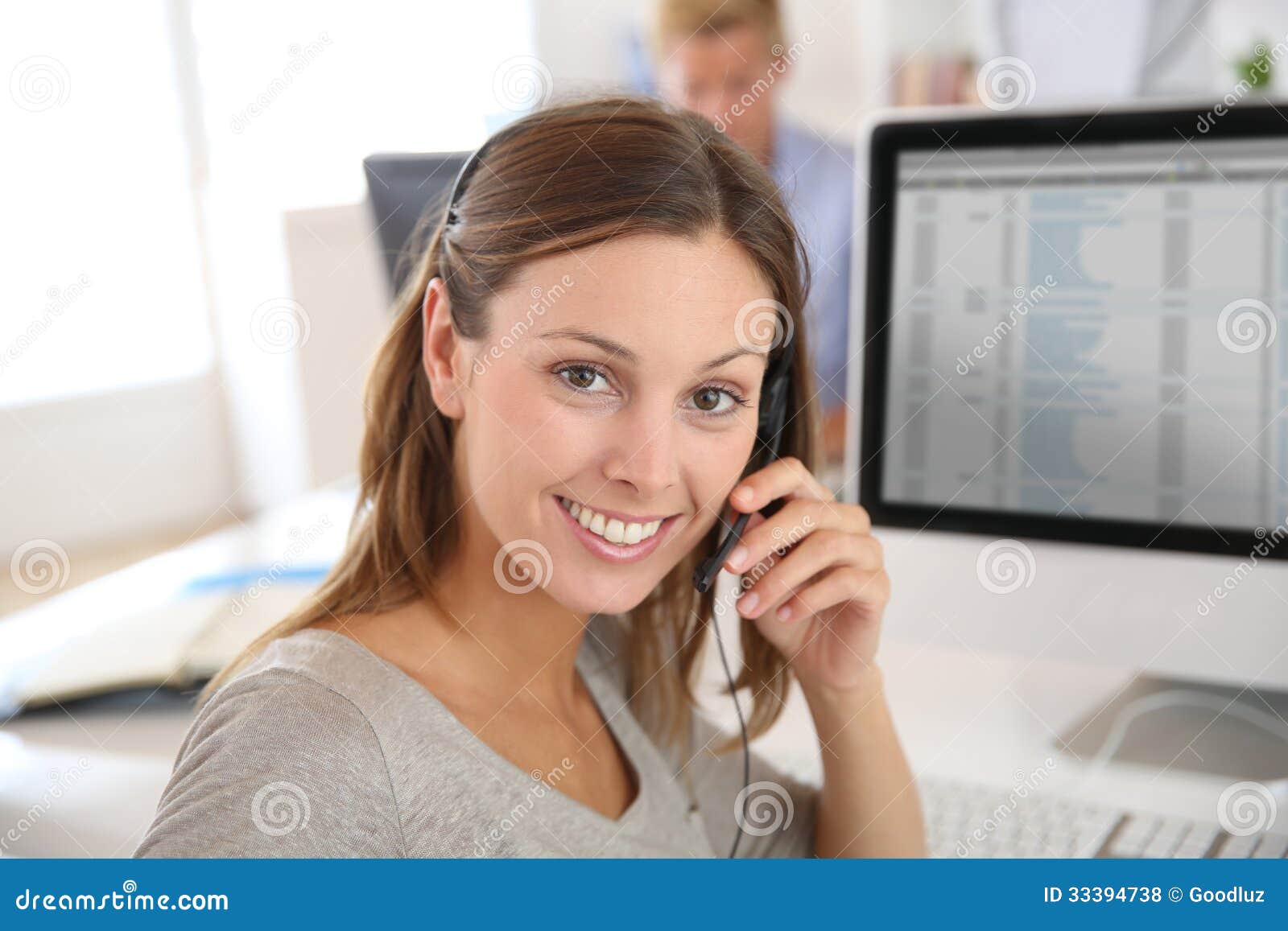 Teleoperator in Action with Headset Stock Photo - Image of headset ...