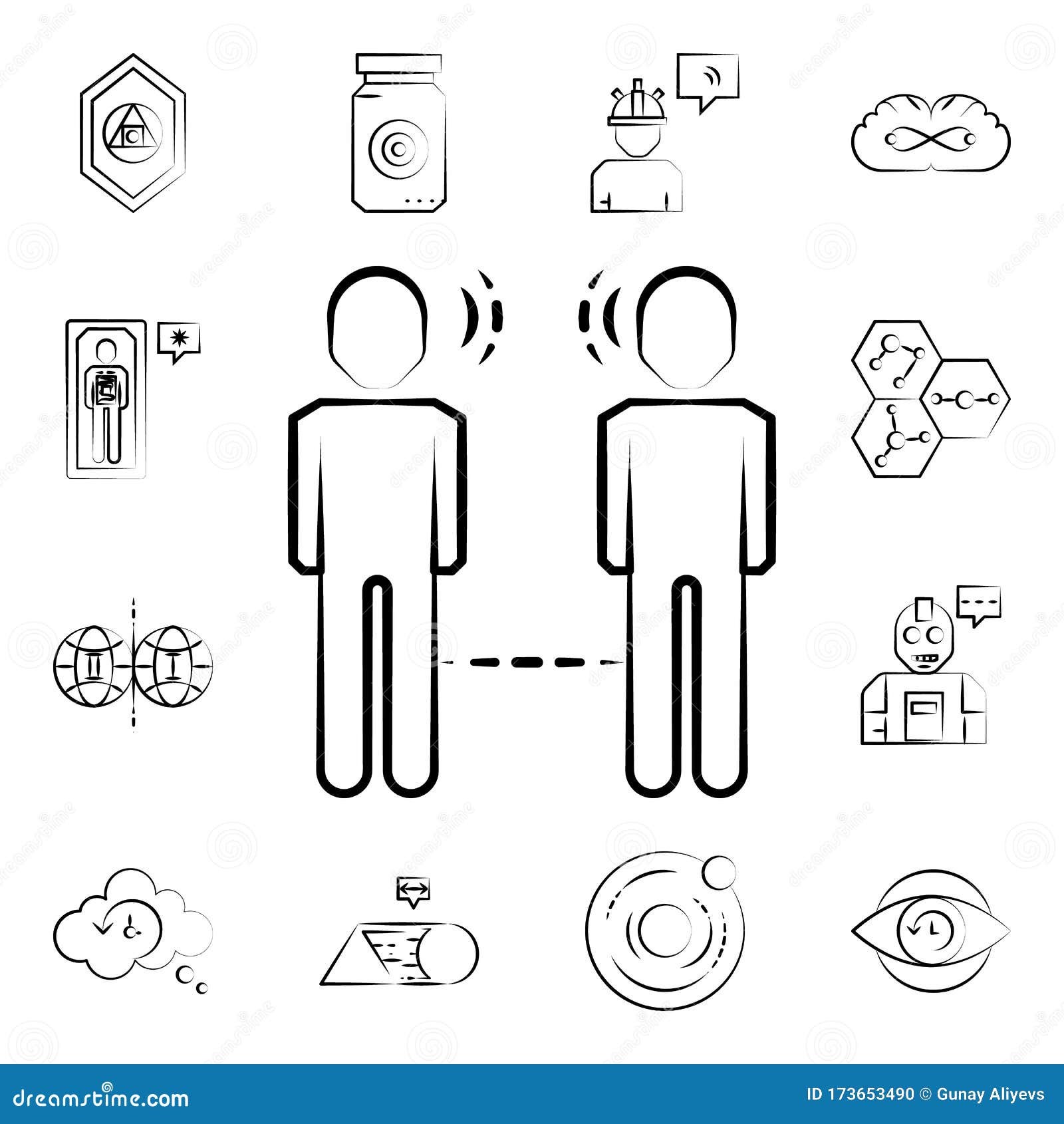 Telepathy Icon. Element Of Mad Science Icon For Mobile Concept And Web ...