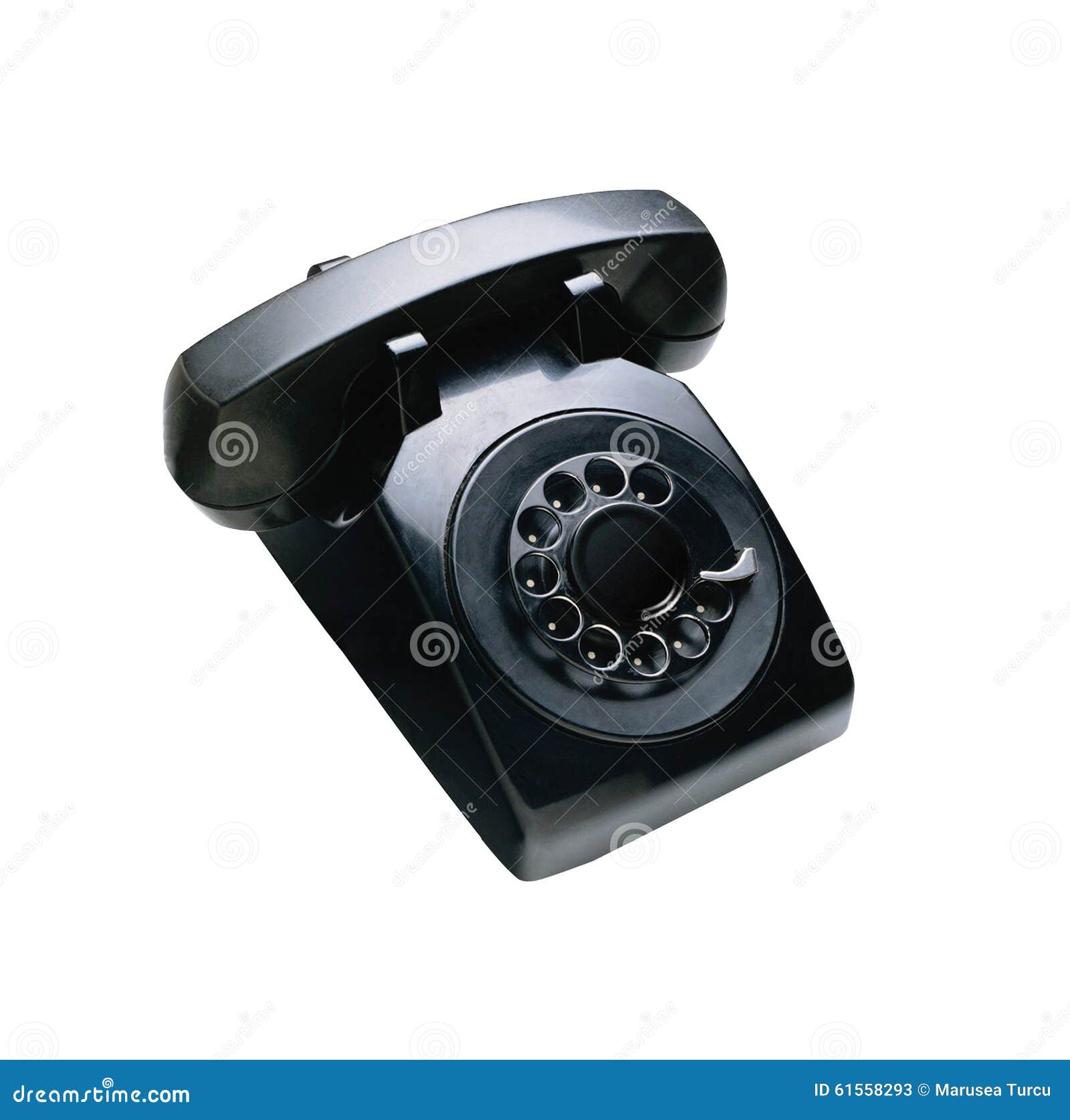 Telephon with rotary dial stock image. Image of oldschool - 61558293