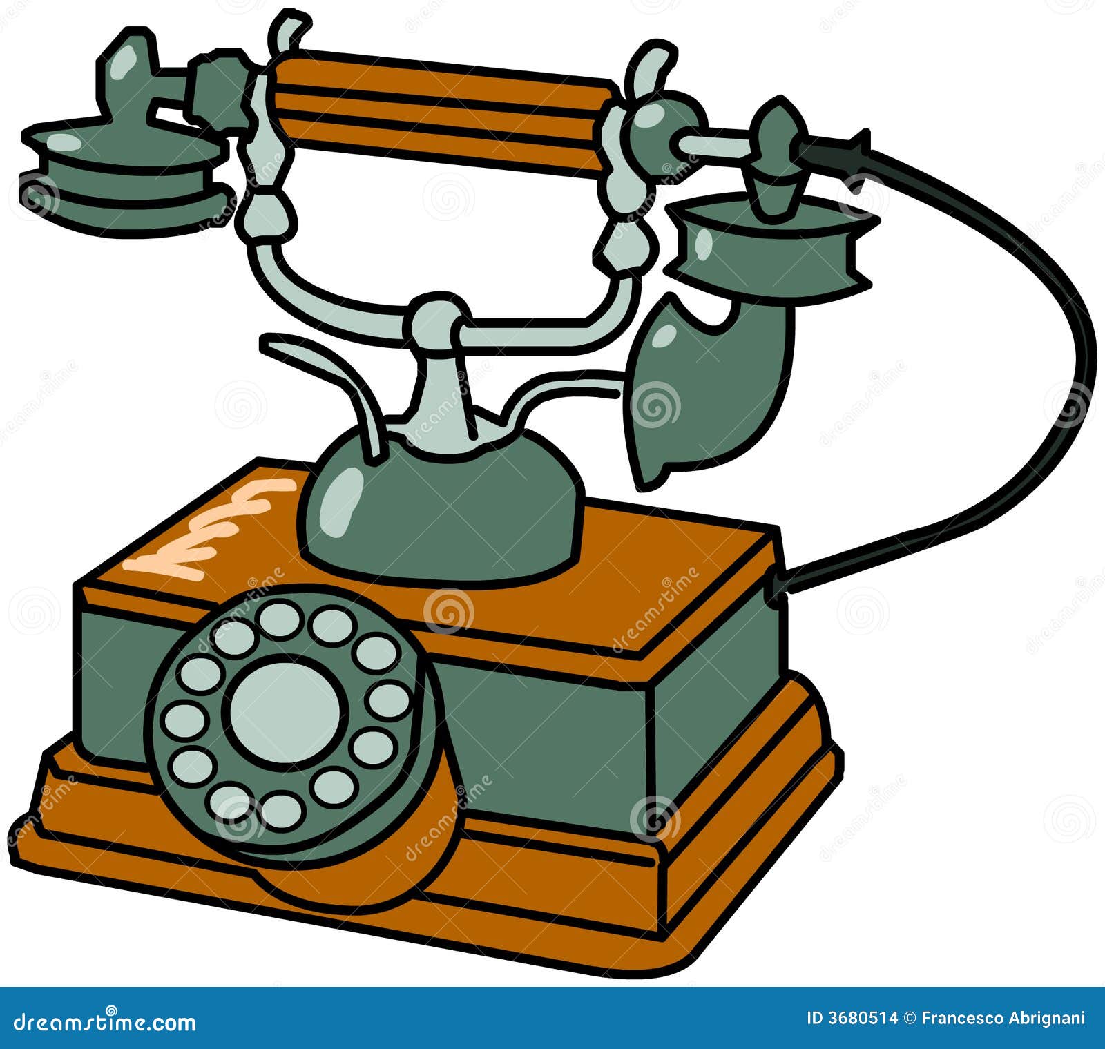 Telephone stock illustration. Illustration of business - 3680514