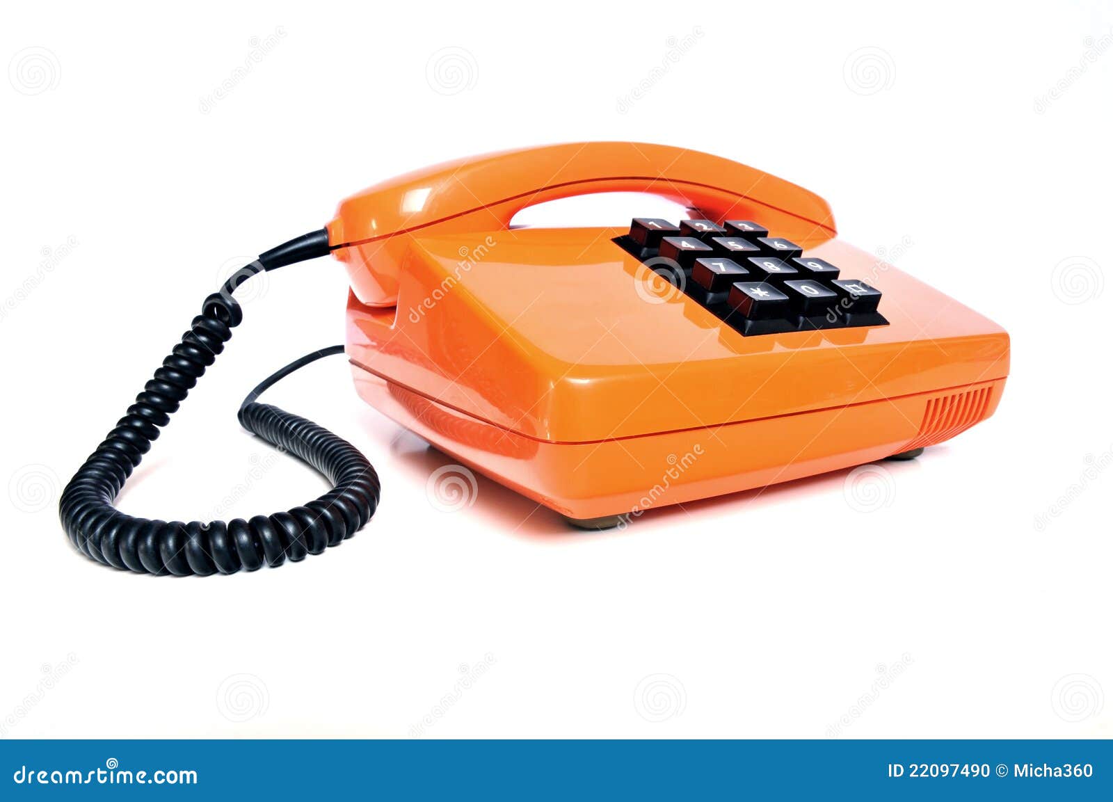 Telephone from the 80s stock photo. Image of cord, connection - 22097490