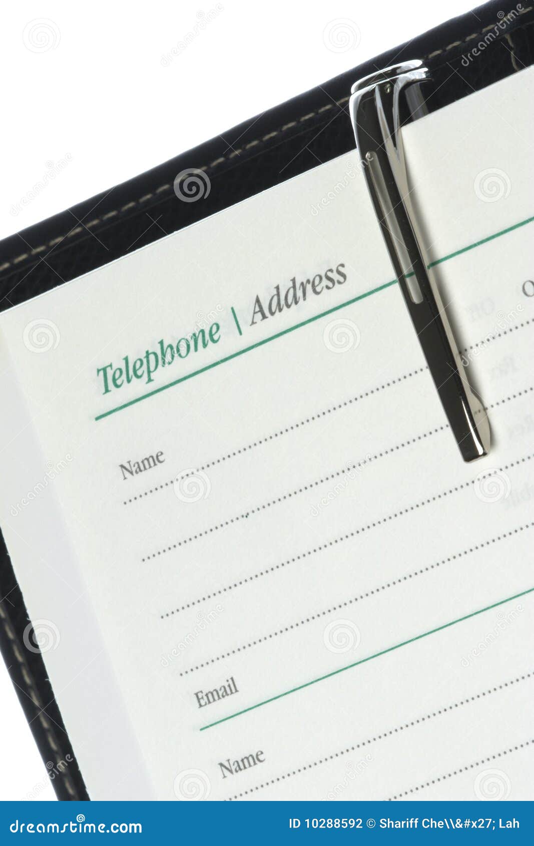 Telephone and Address Book Isolated Stock Photo - Image of record, note ...