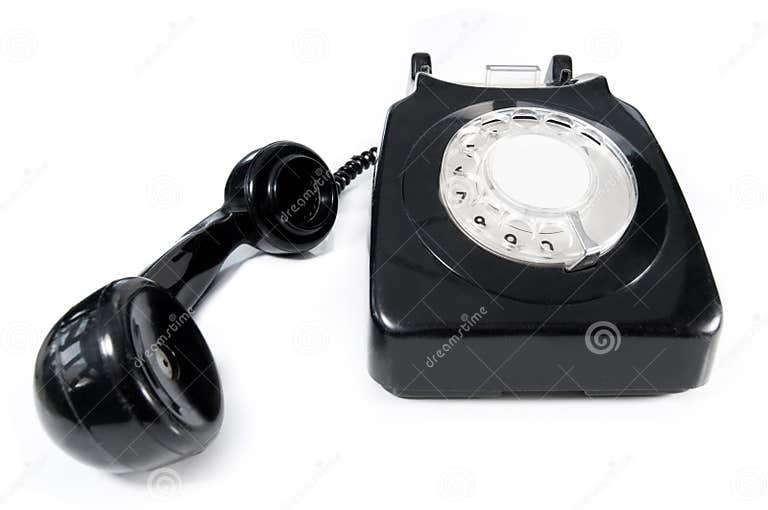 Telephone with blank label stock photo. Image of vintage - 22479298