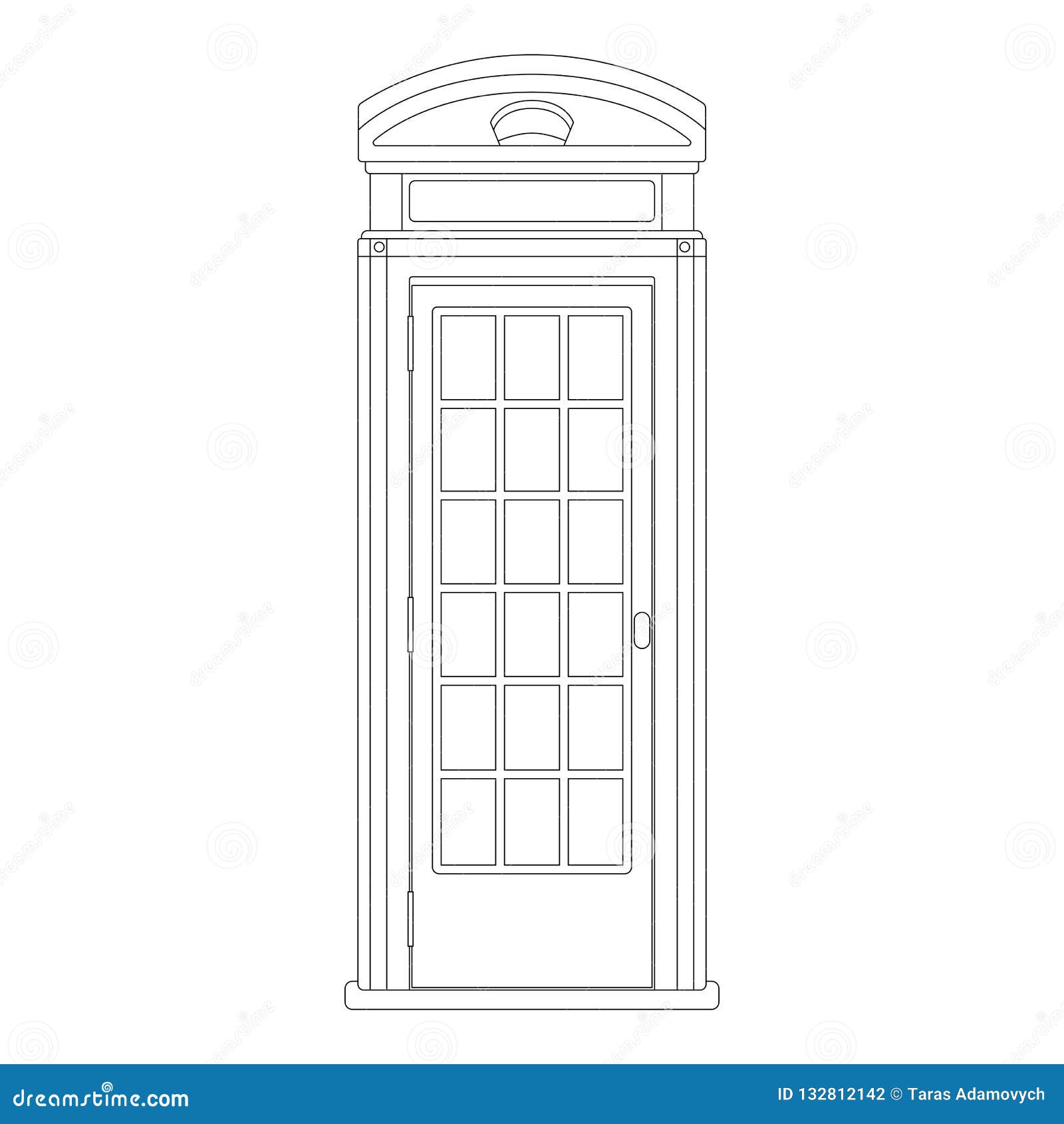 Telephone Booth Vector Illustration Stock Vector - Illustration of ...