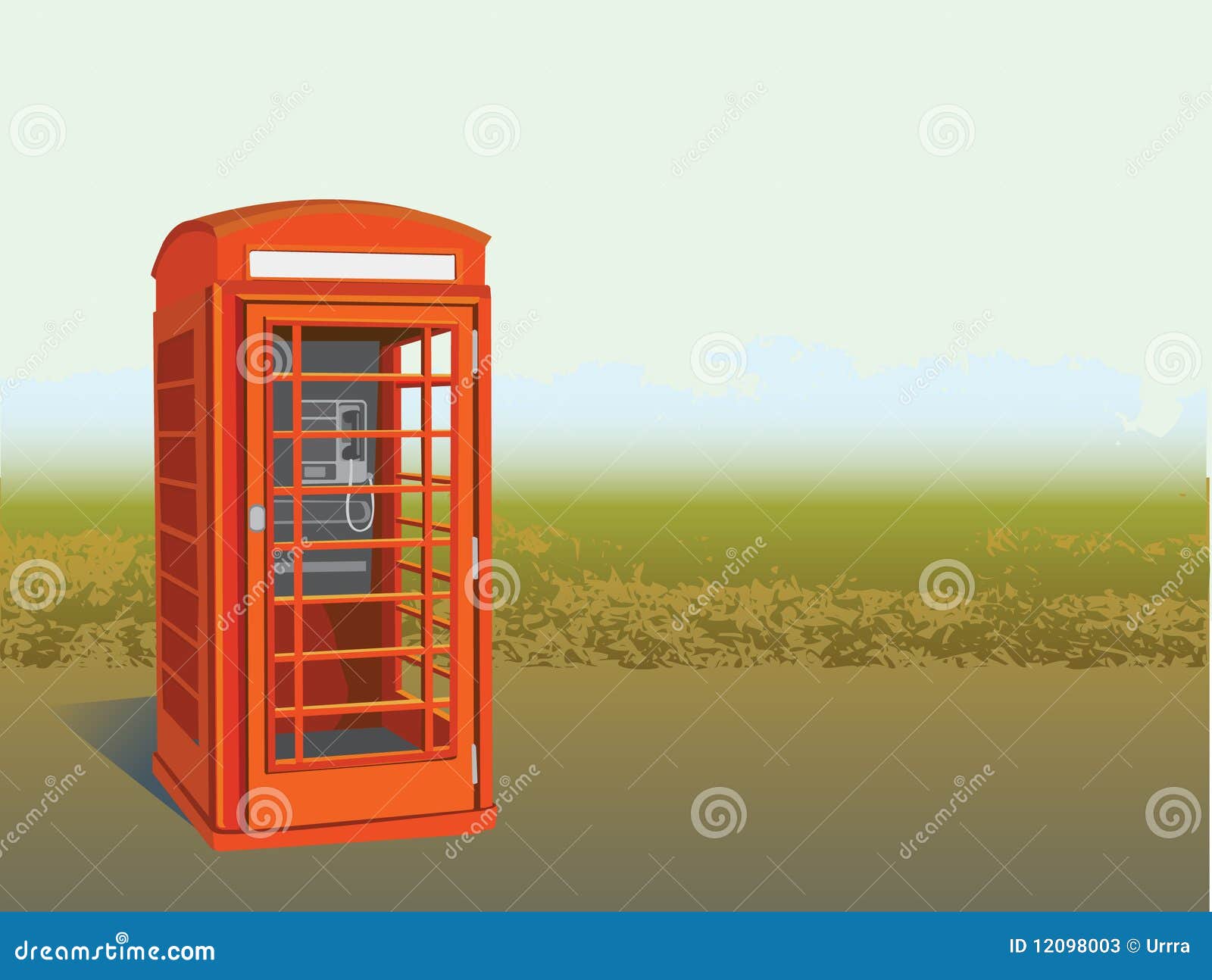 Telephone box stock vector. Illustration of communicate - 12098003