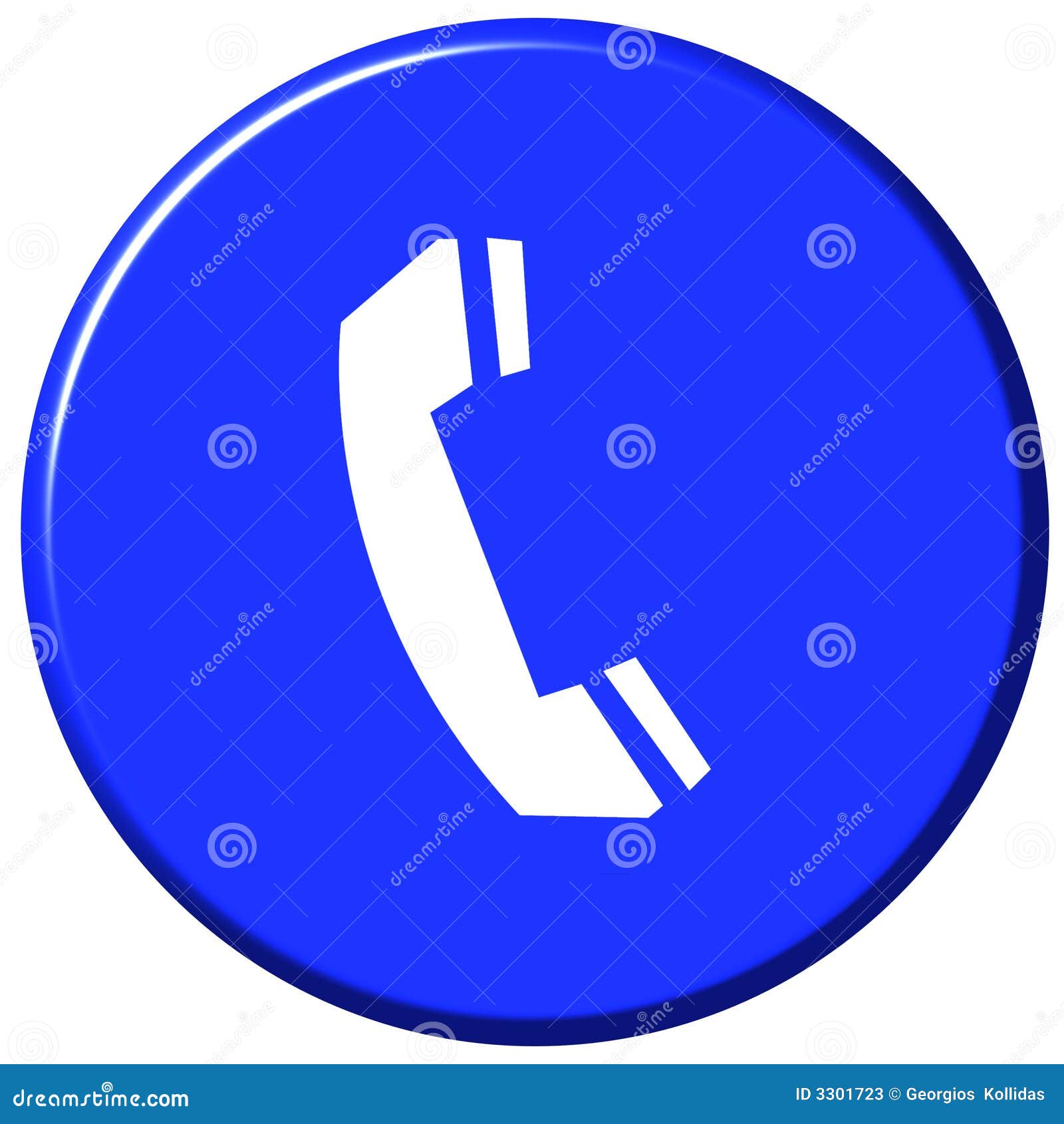 Telephone Button stock illustration. Illustration of design - 3301723