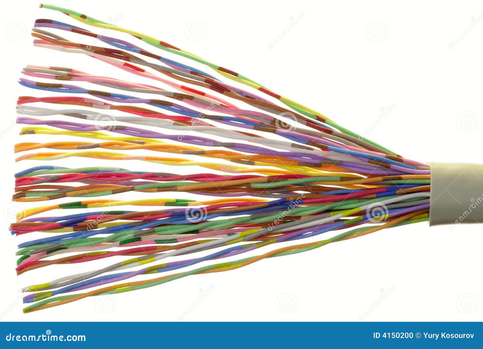 Telephone cable stock photo. Image of wire, digital, telephone - 4150200