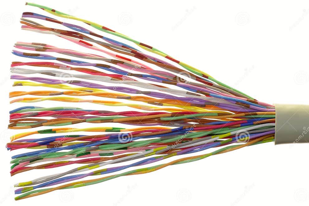 Telephone cable stock photo. Image of wire, digital, telephone - 4150200