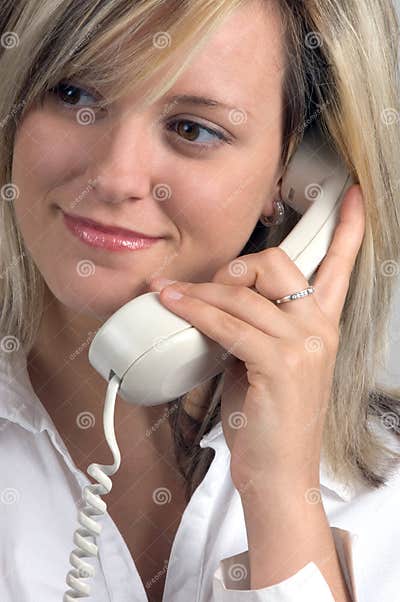 Telephone Call stock photo. Image of fashionable, smile - 696642