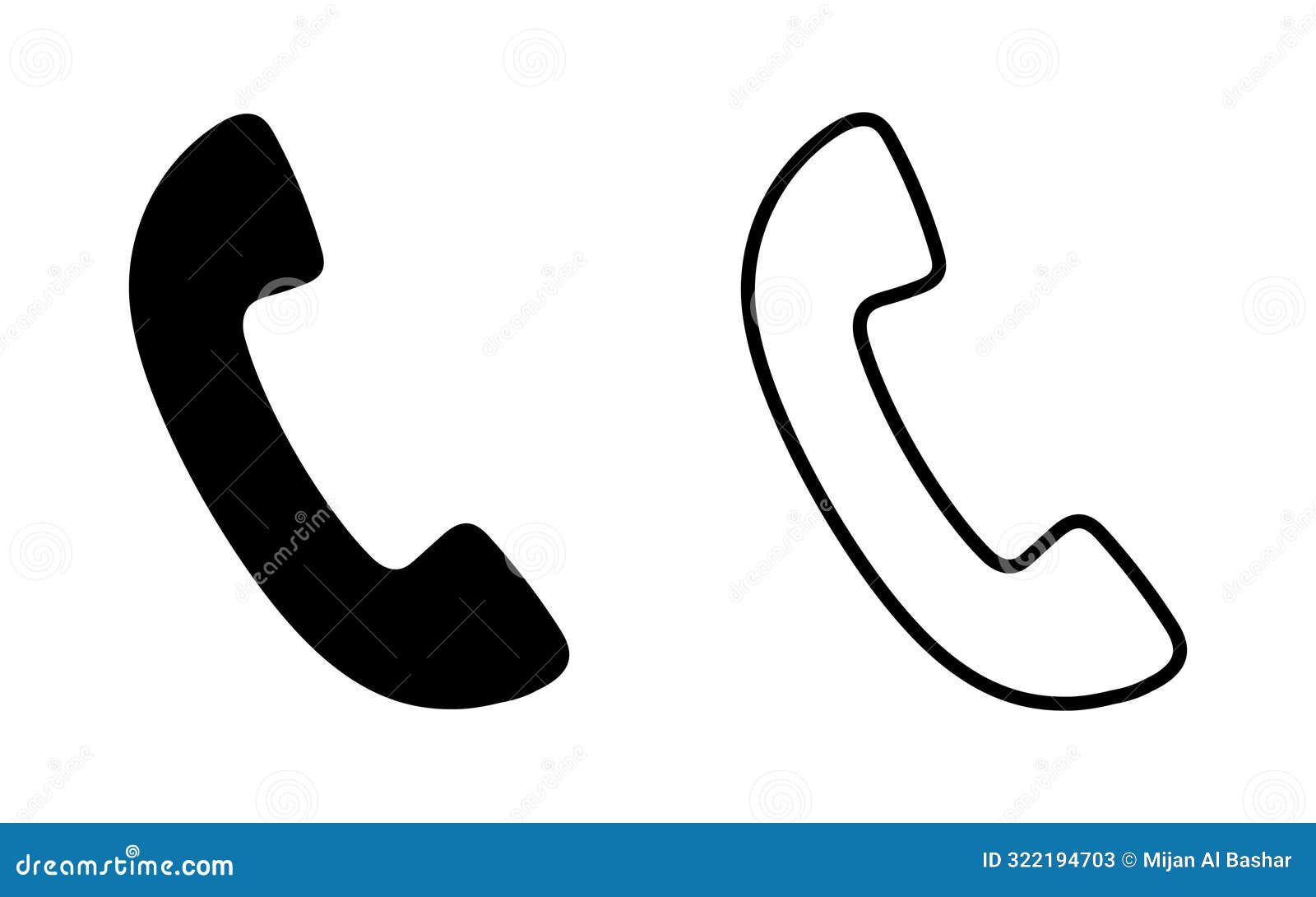 Telephone Call Icon Vector Illustration Stock Vector - Illustration of ...