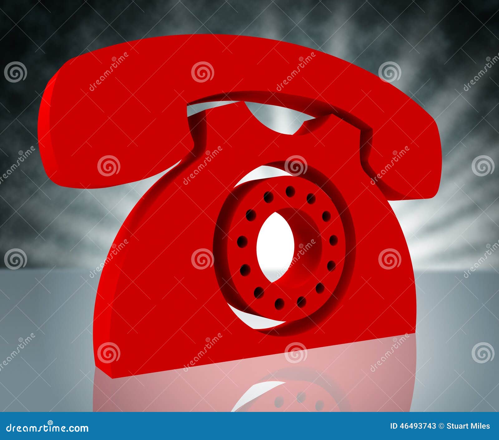 Telephone Call Shows Question Information and Chat Stock Illustration ...