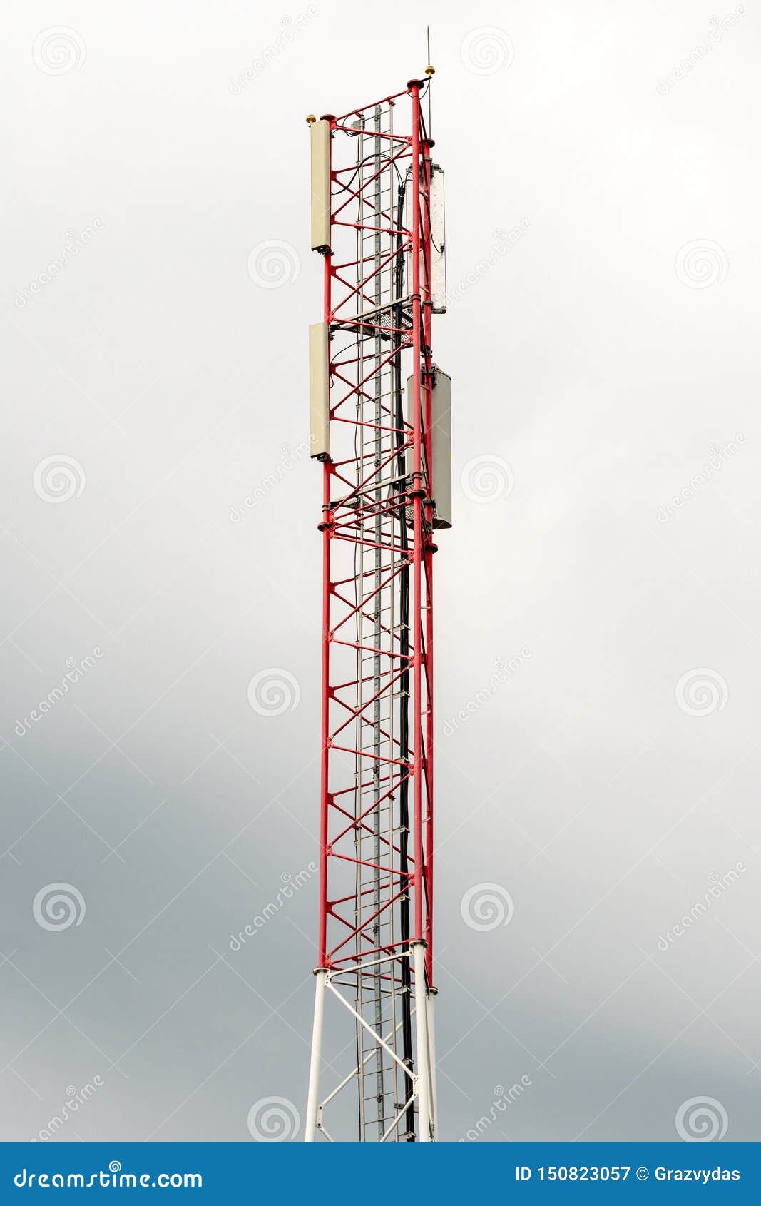 Telephone or Cellphone Communication Pole Stock Image - Image of phone ...