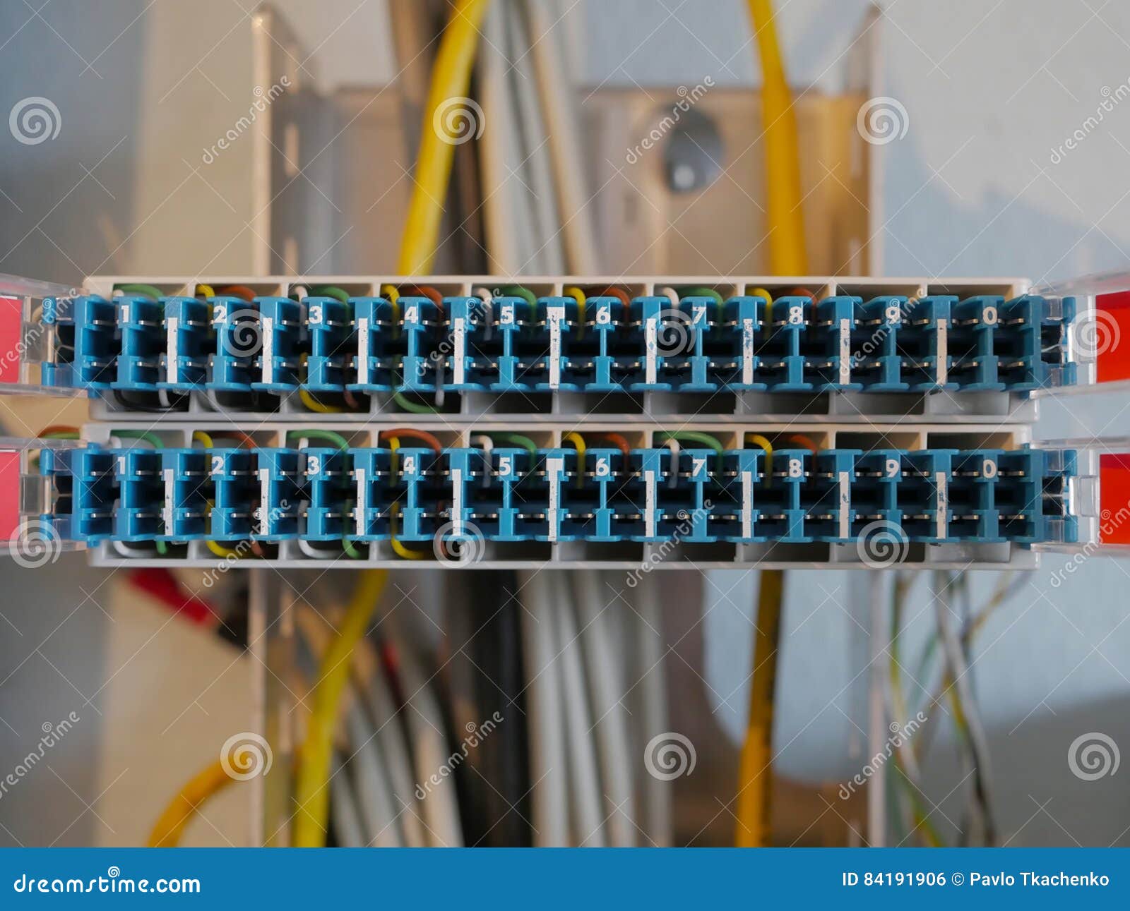 Telephone Communication Switchgear Box Stock Photo - Image of line ...
