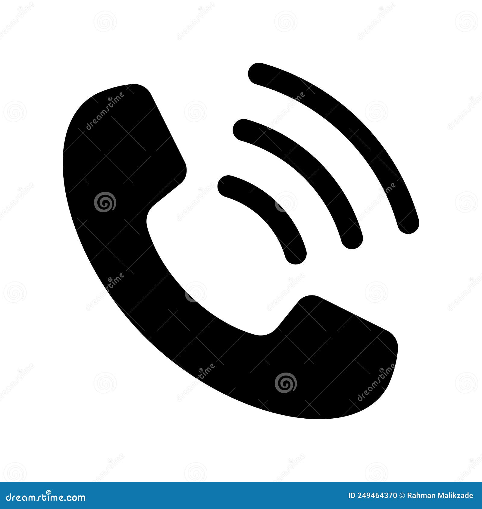 Telephone and Communication Vector Icon, Phone and Call Symbol Stock ...