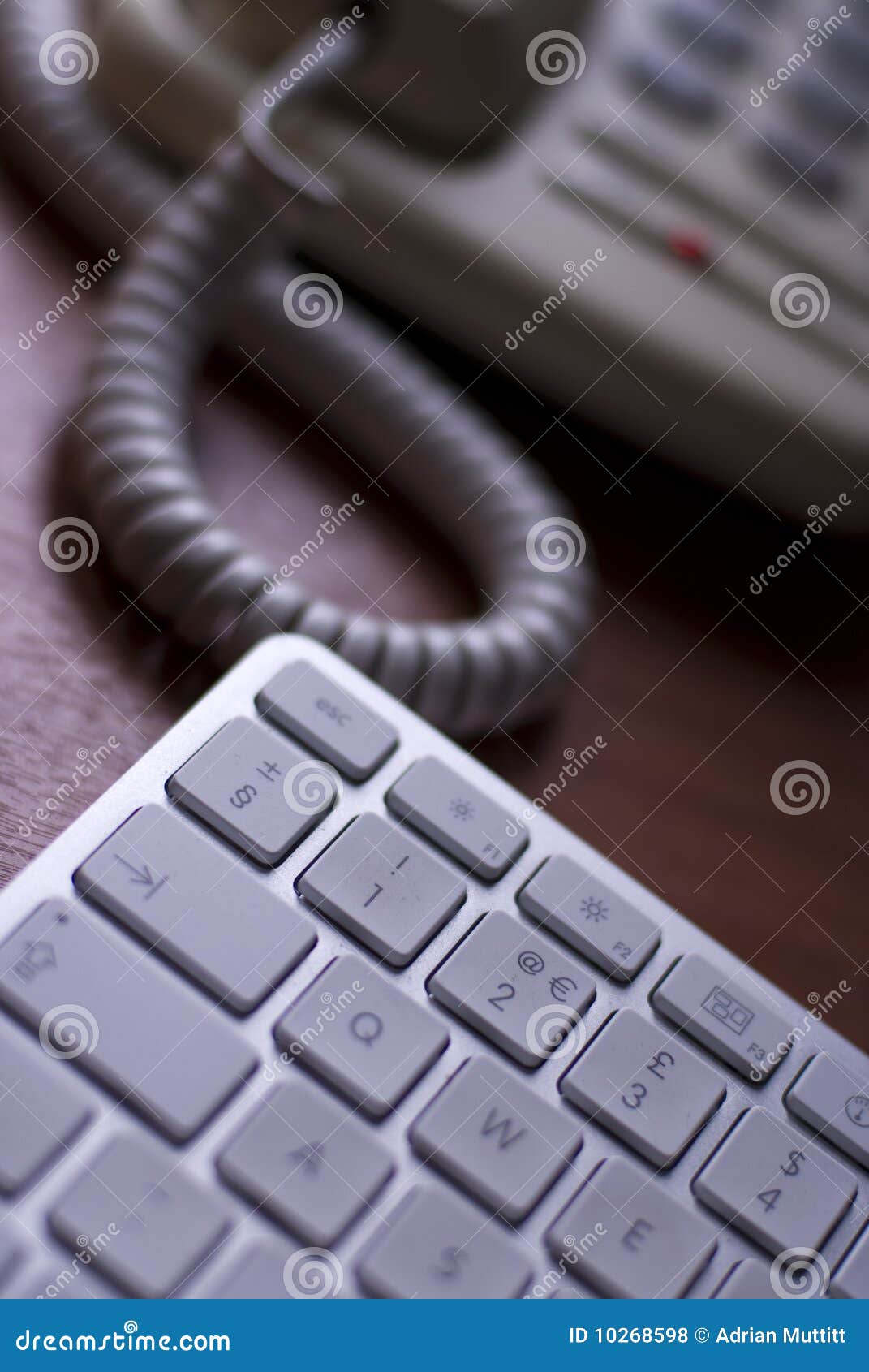 Telephone and Computer Keyboard Stock Photo - Image of communications ...