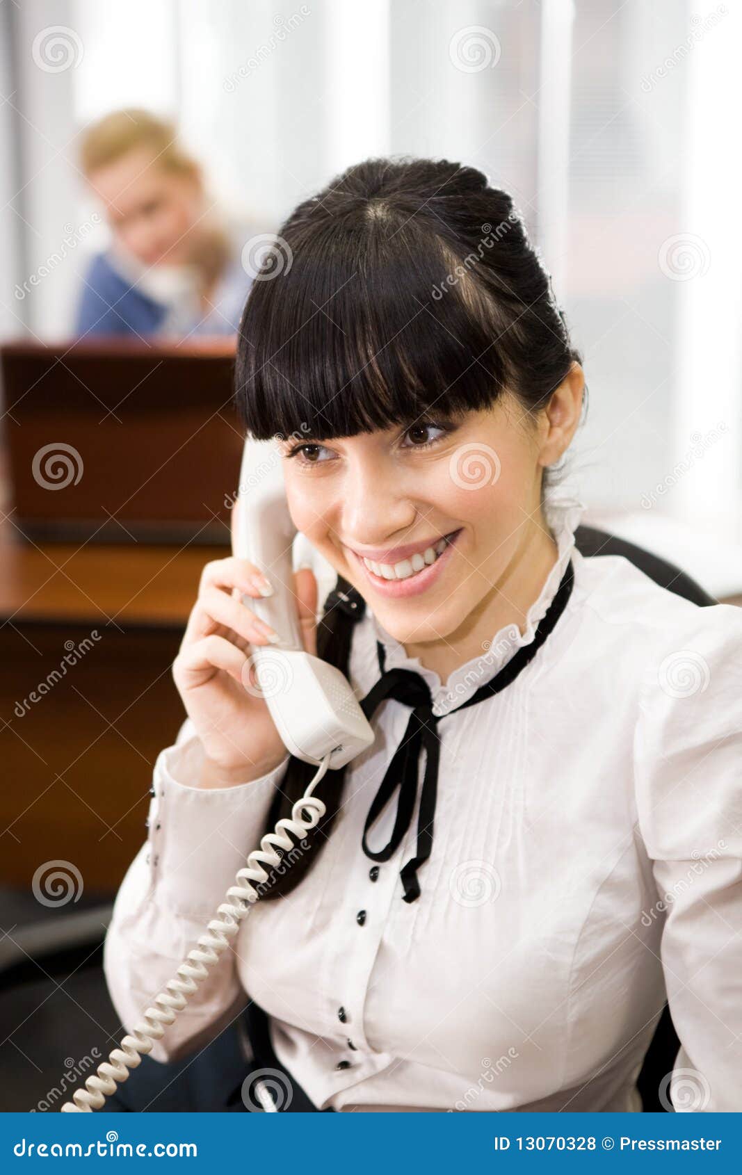 Telephone conversation stock photo. Image of lovely, businesspeople ...