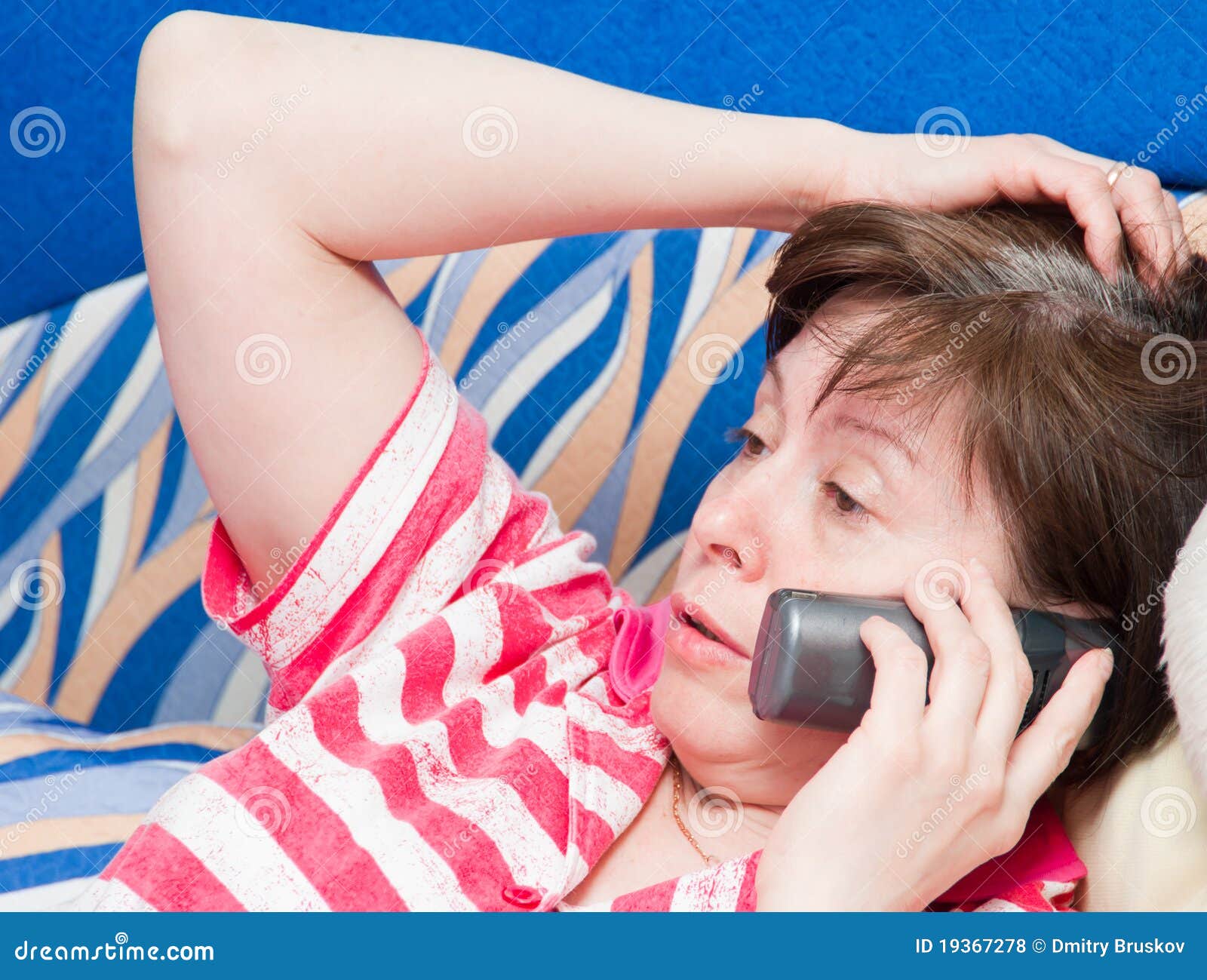 Telephone conversation stock photo. Image of portrait - 19367278