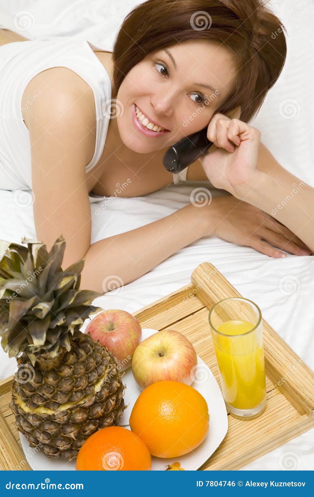 Telephone conversation stock photo. Image of fresh, cheerful - 7804746