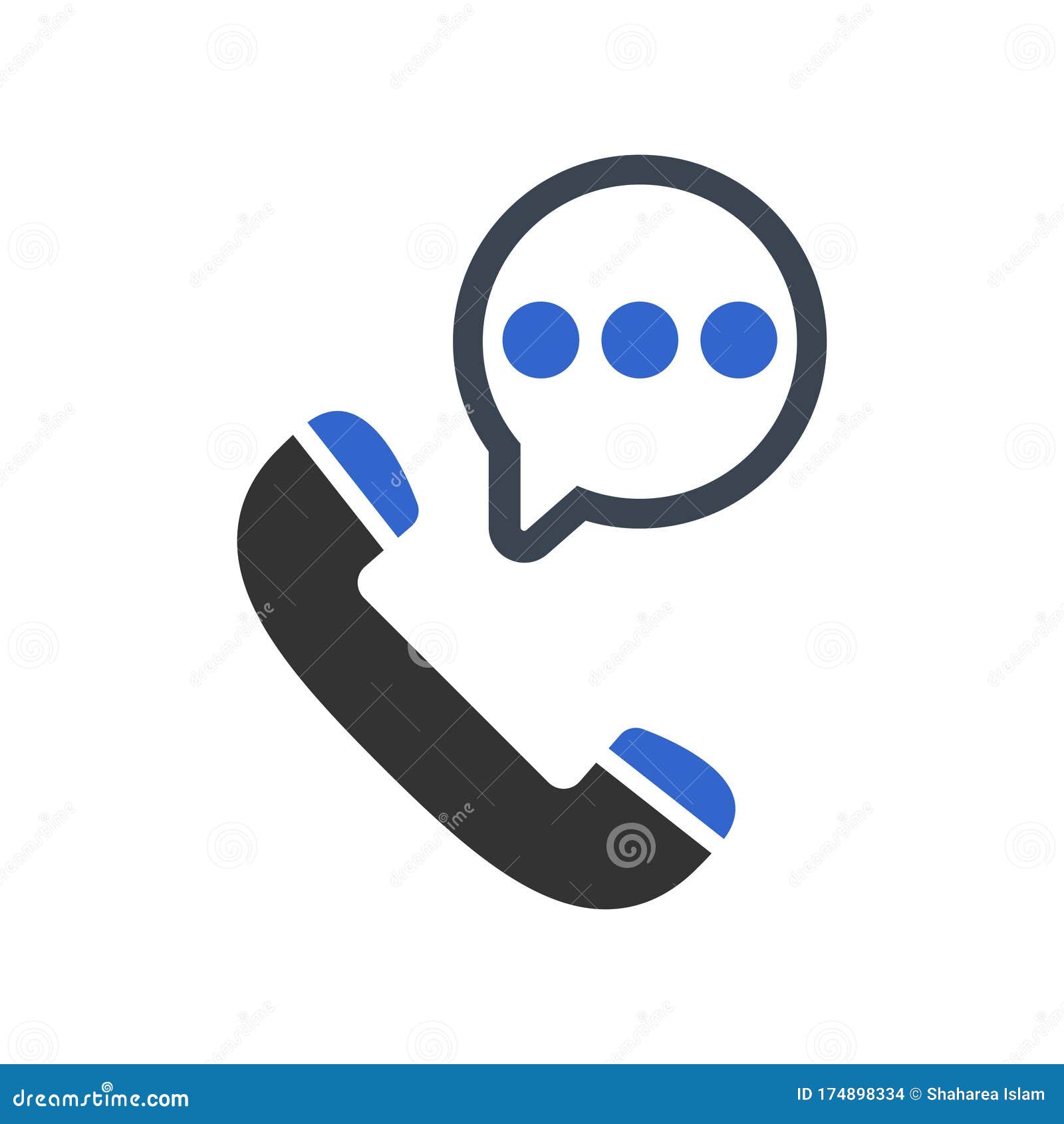 Telephone Conversation Icon Stock Vector - Illustration of sign, talk ...