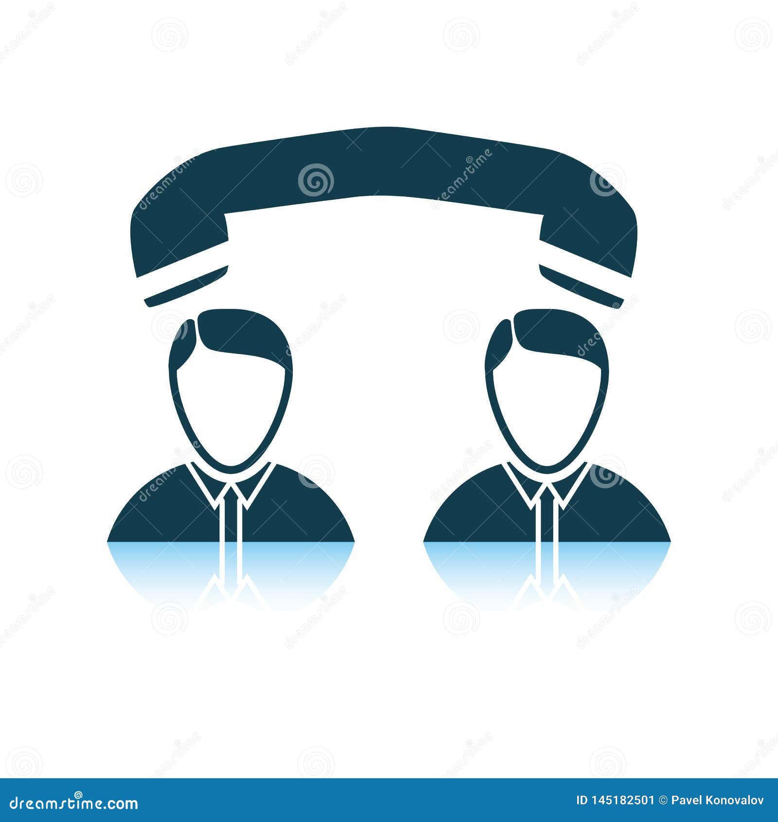 Telephone Conversation Icon Stock Vector - Illustration of avatar ...