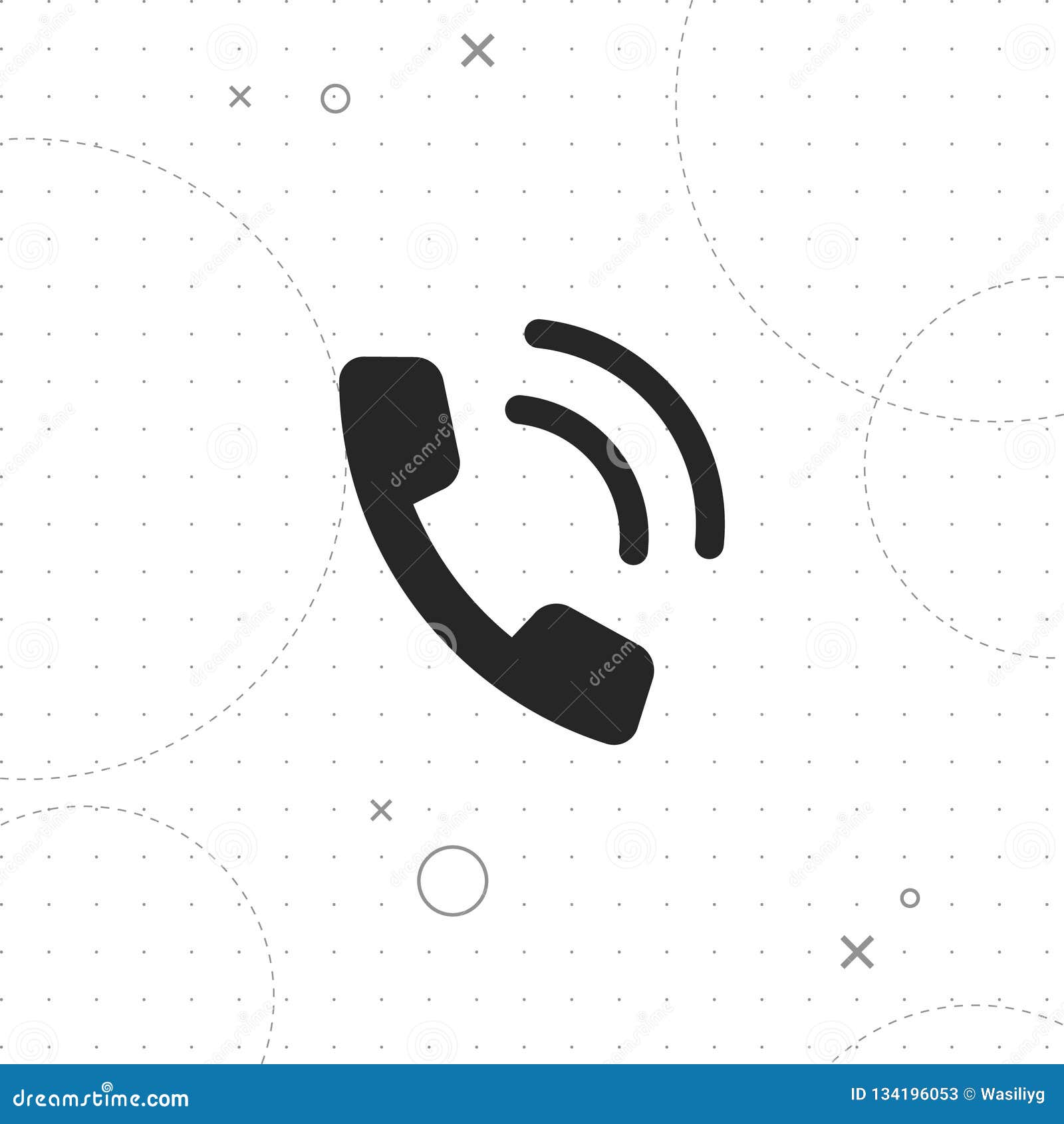 Telephone Conversation Icon Stock Vector - Illustration of center ...