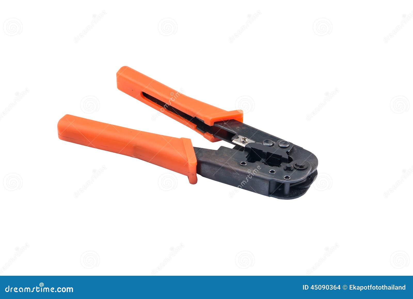 Telephone Crimping Tools stock photo. Image of hand, white - 45090364